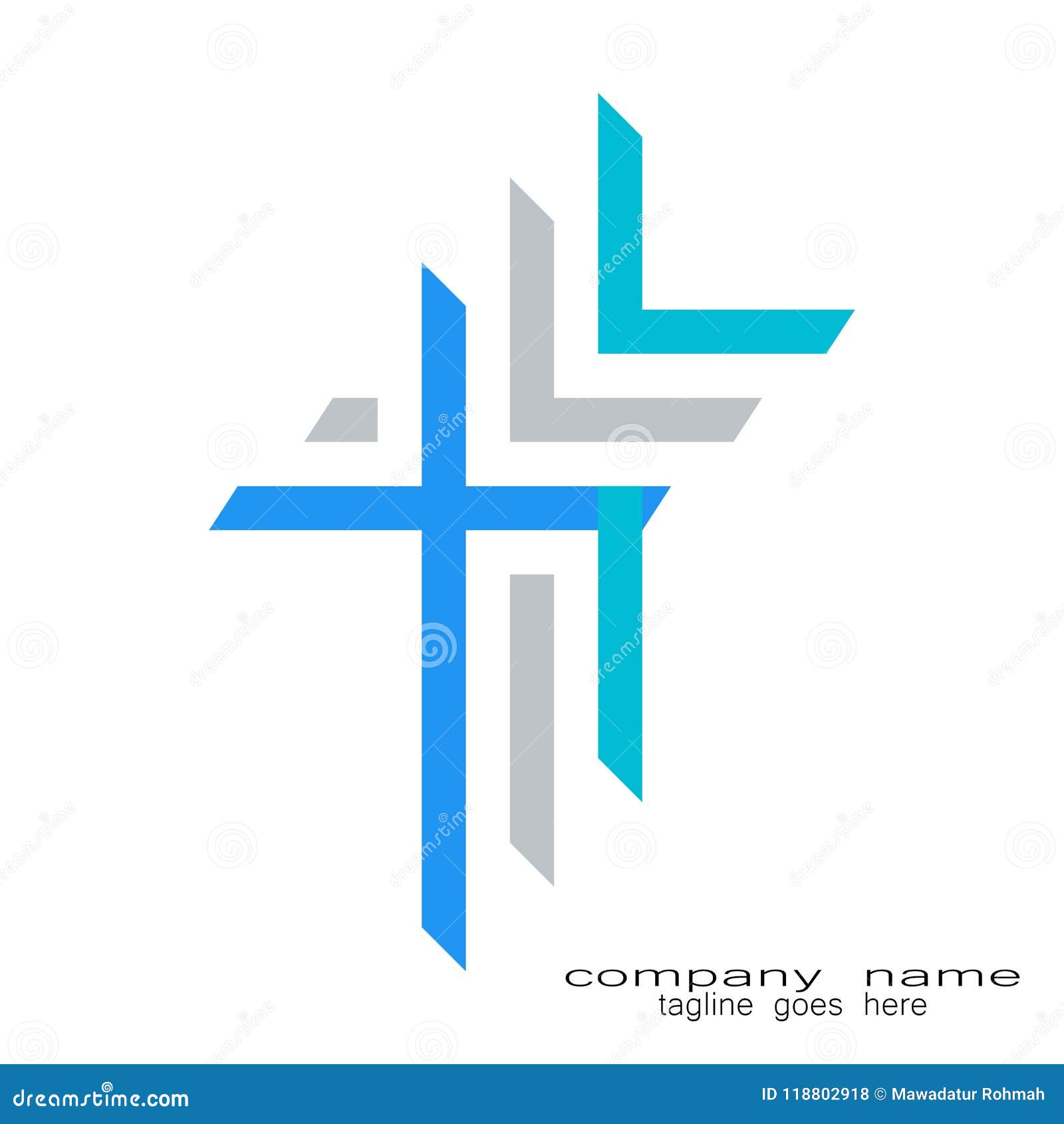 Creative Sample Design Cross Logo Stock Vector - Illustration of ...