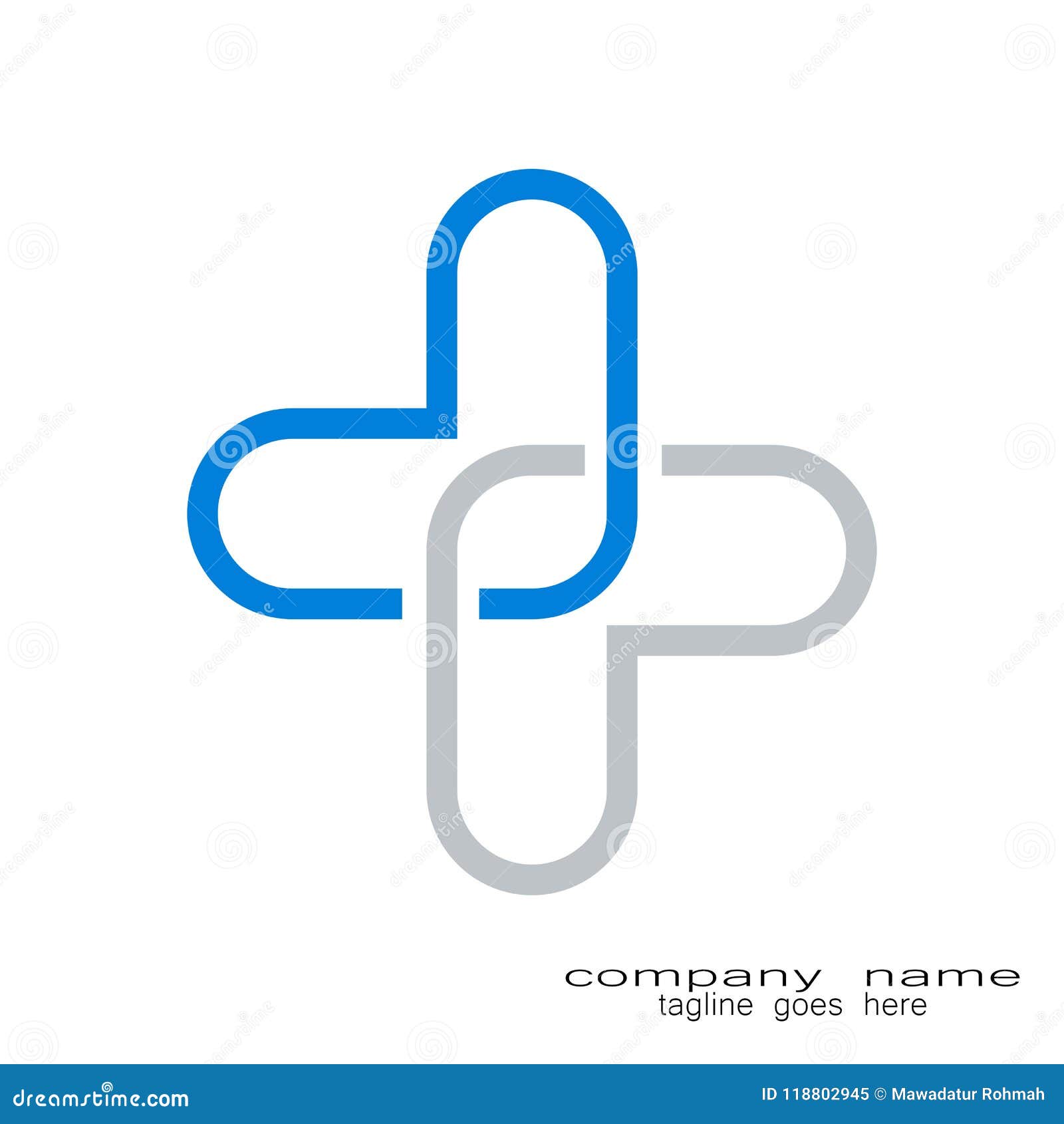 Creative Sample Design Cross Logo Stock Vector - Illustration of health ...