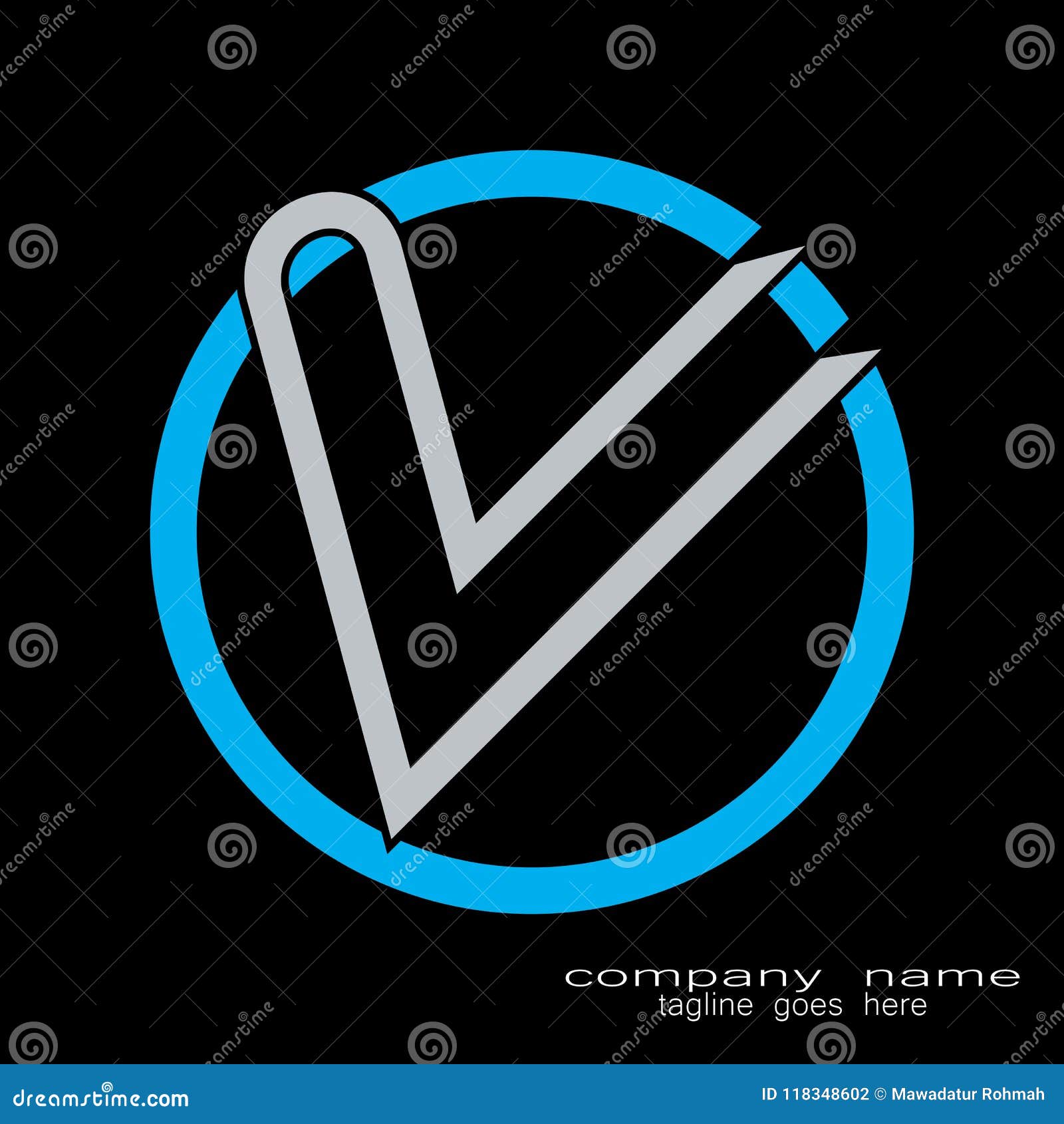 Creative Sample Design Letter V Logo Stock Vector - Illustration of ...