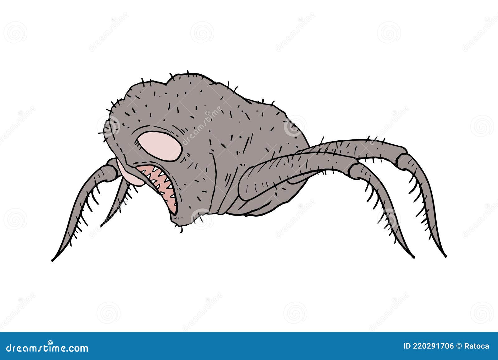 Design Criativo De Monstro Feio Ilustração do Vetor - Ilustração de ...