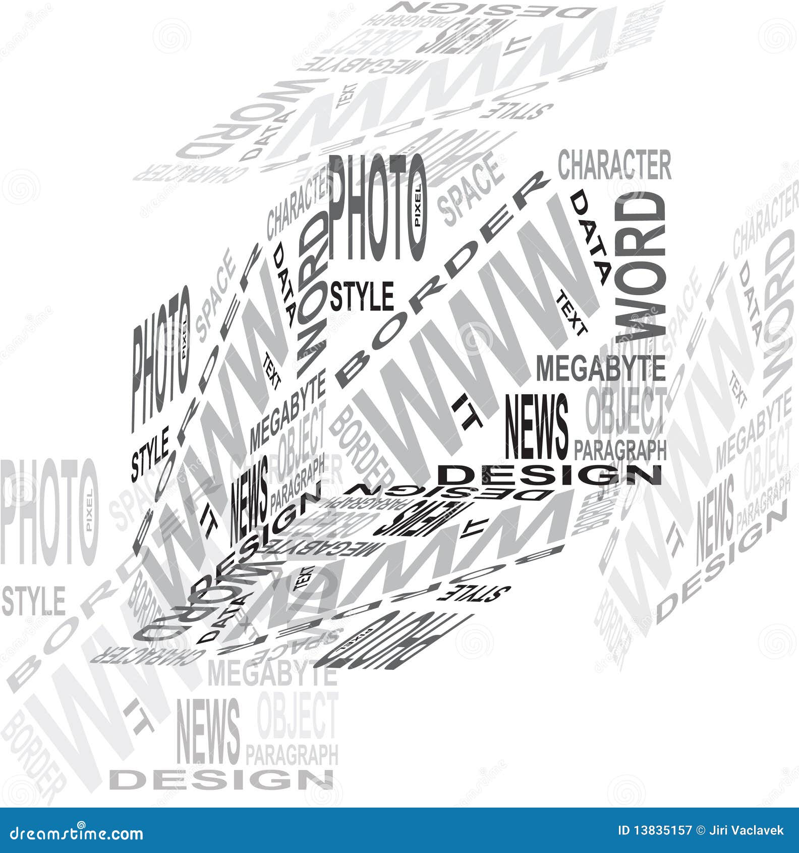 Design cube stock vector. Illustration of commercial - 13835157