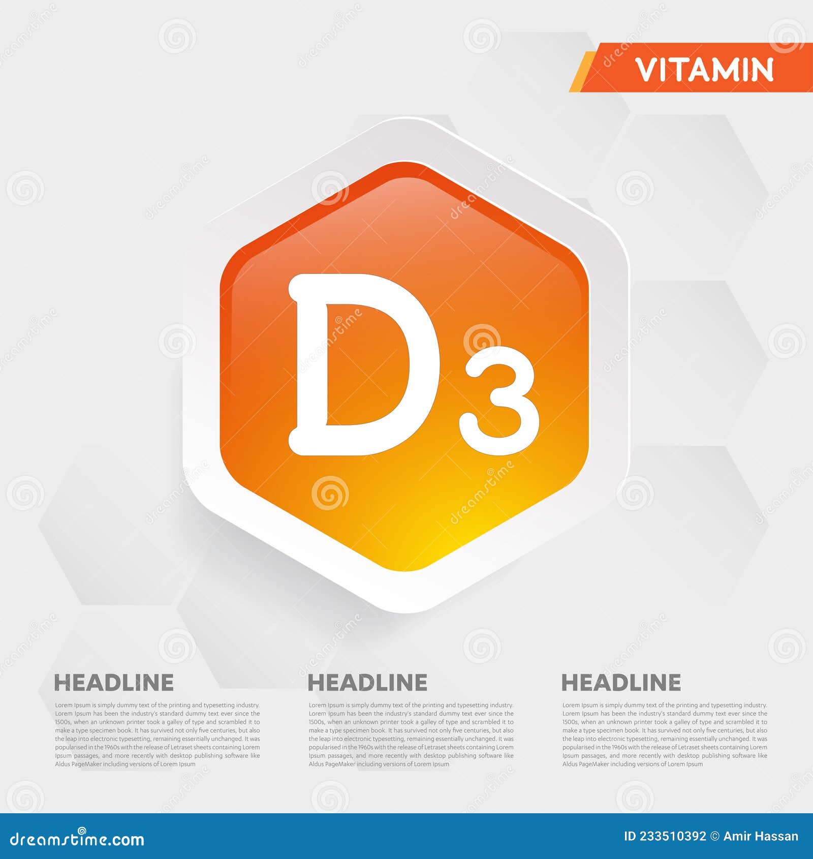 Vitamin D3 Icon Drop Collection Set, Cholecalciferol. Golden Drop ...