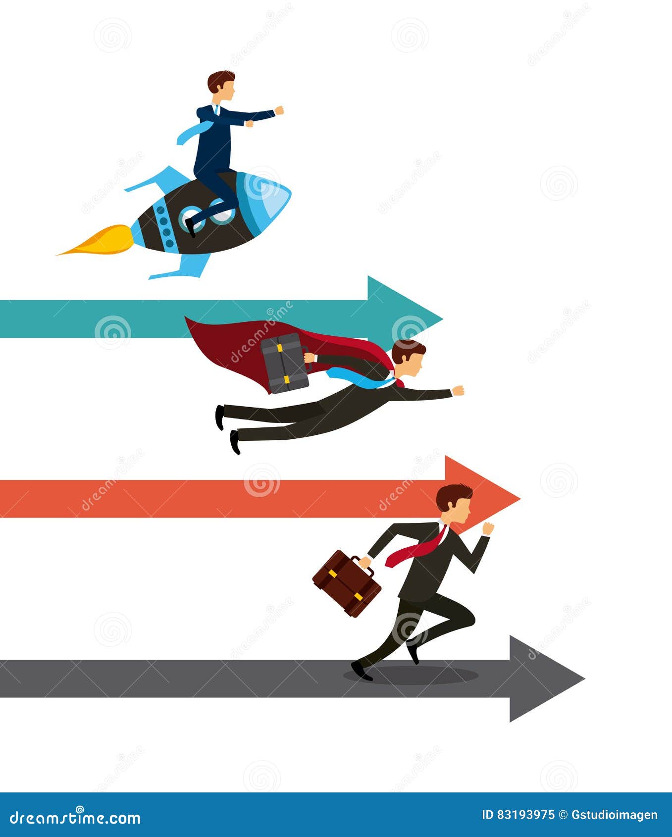 Design D'entreprise Concurrentiel Illustration Stock - Illustration du ...