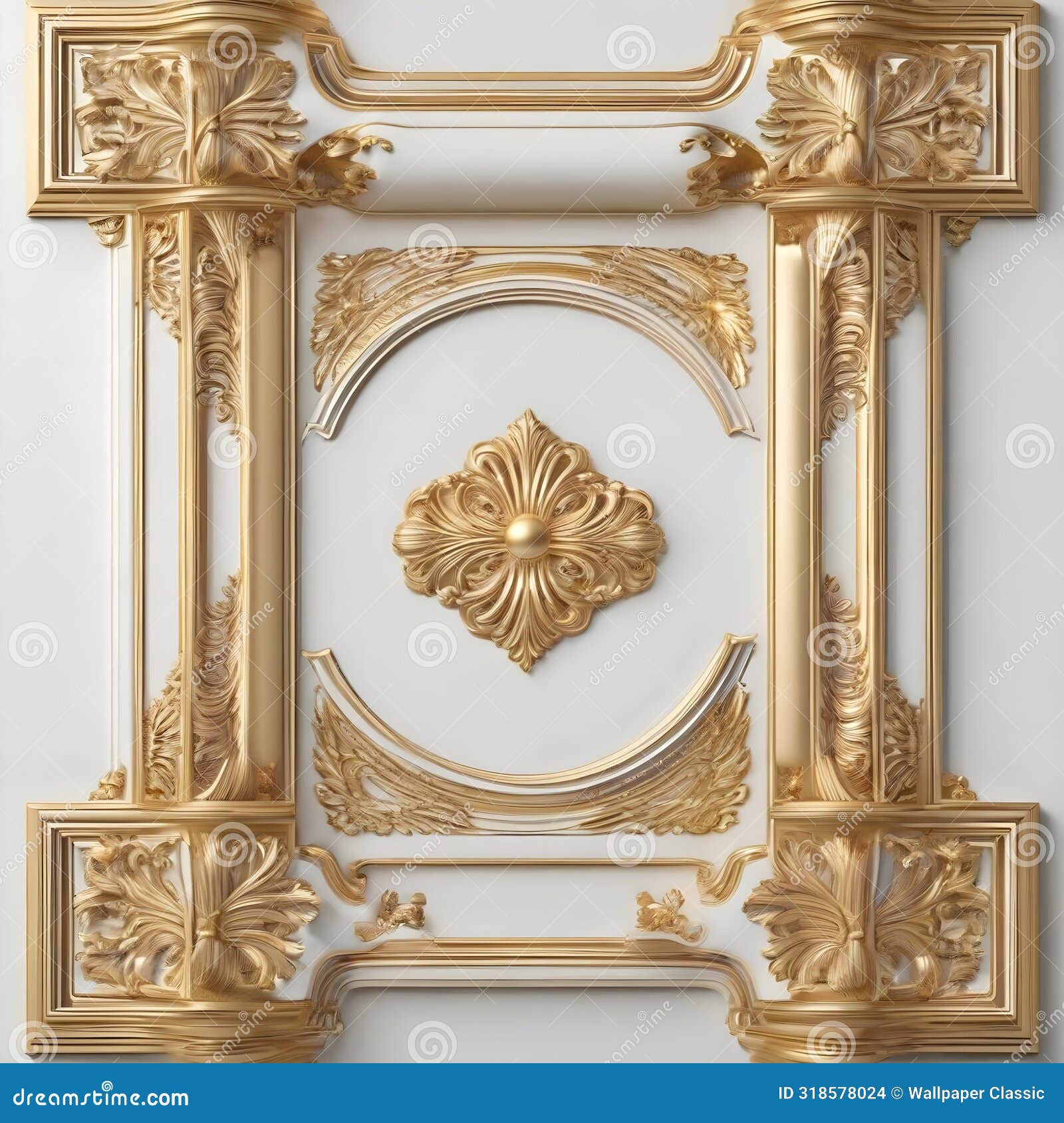 Design 3d Render Ceiling Wall Panel Stock Illustration - Illustration ...