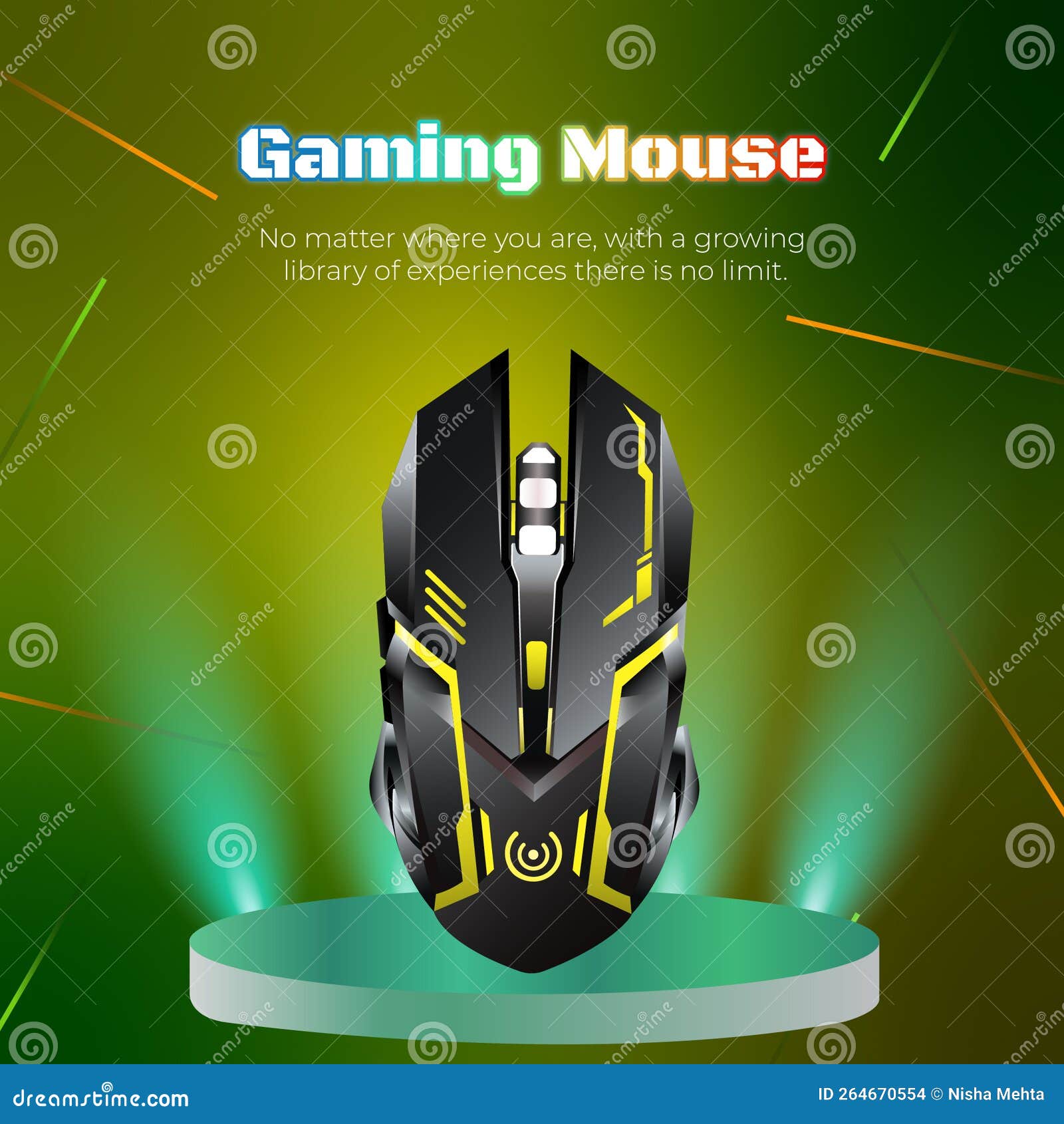 Design De Faixa Do Mouse De Jogos Ilustração do Vetor - Ilustração de ...