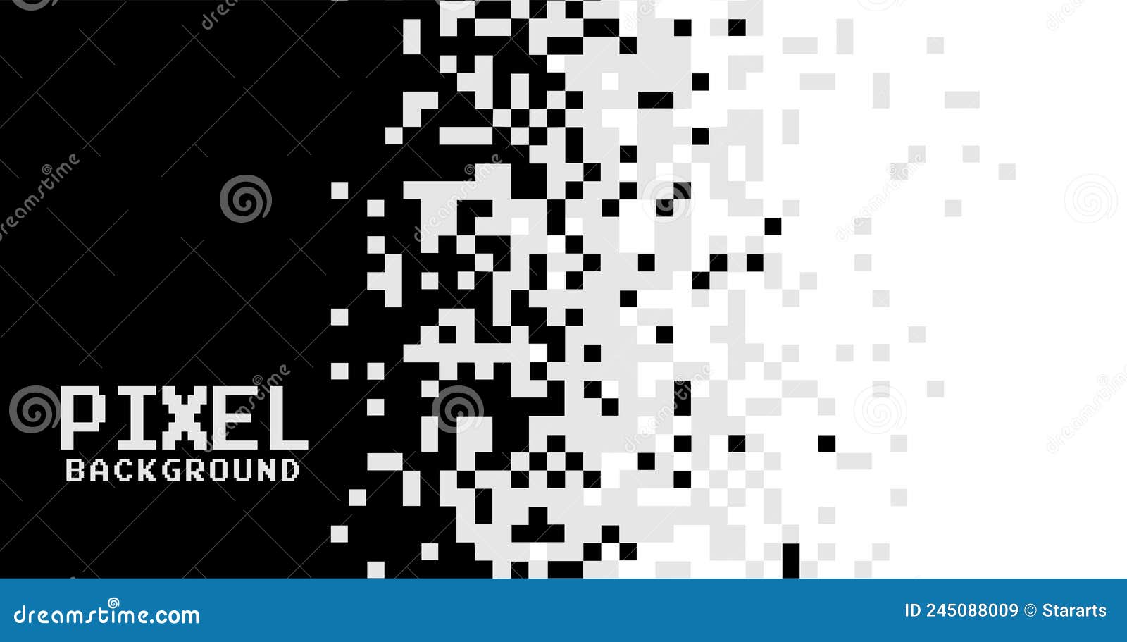 Design De Fundo De Pixel Preto E Branco Ilustração do Vetor ...