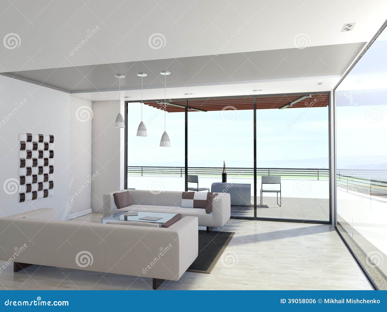 Design de interiores claro ilustração stock. Ilustração de real - 39058006