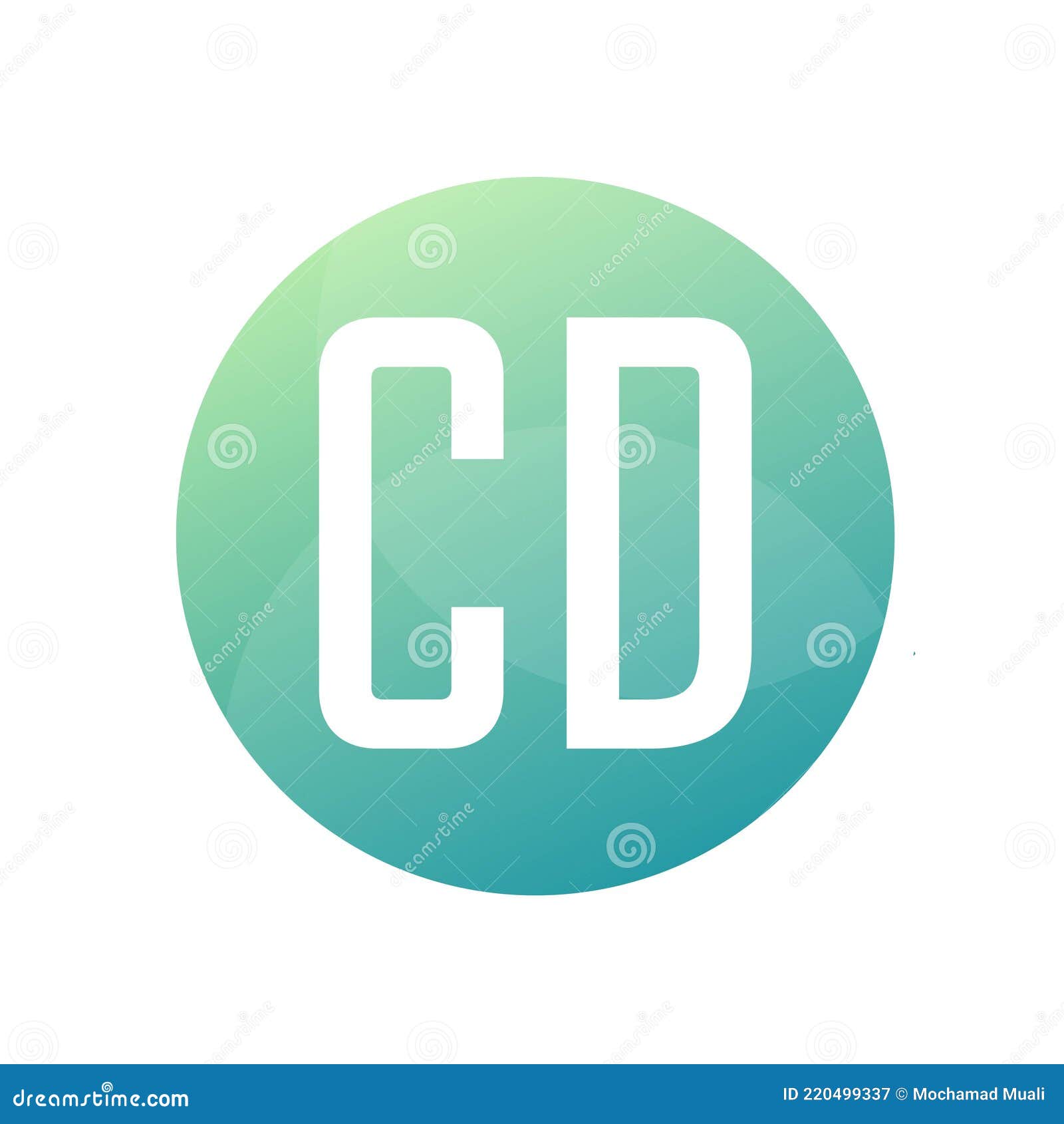 Design De Logotipo De Letra De Cd Com Estilo Simples Ilustração do ...