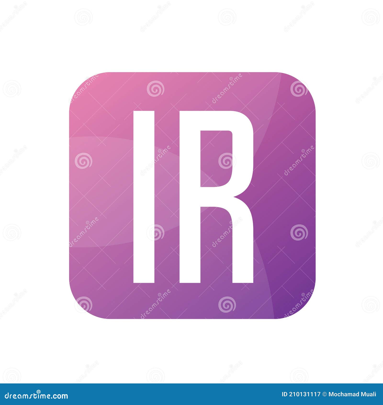 Design De Logotipo De Letra Ir Com Estilo Simples Ilustração do Vetor ...