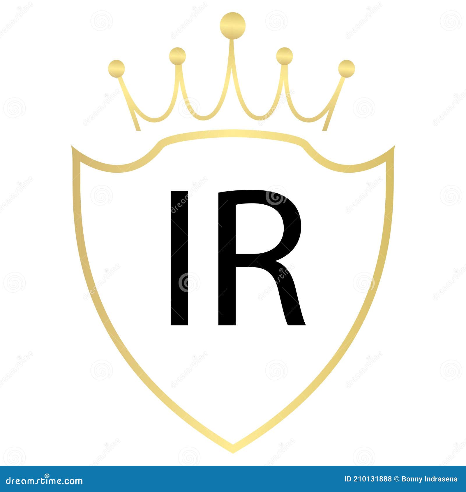 Design De Logotipo De Letra Ir Com Estilo Simples Ilustração do Vetor ...