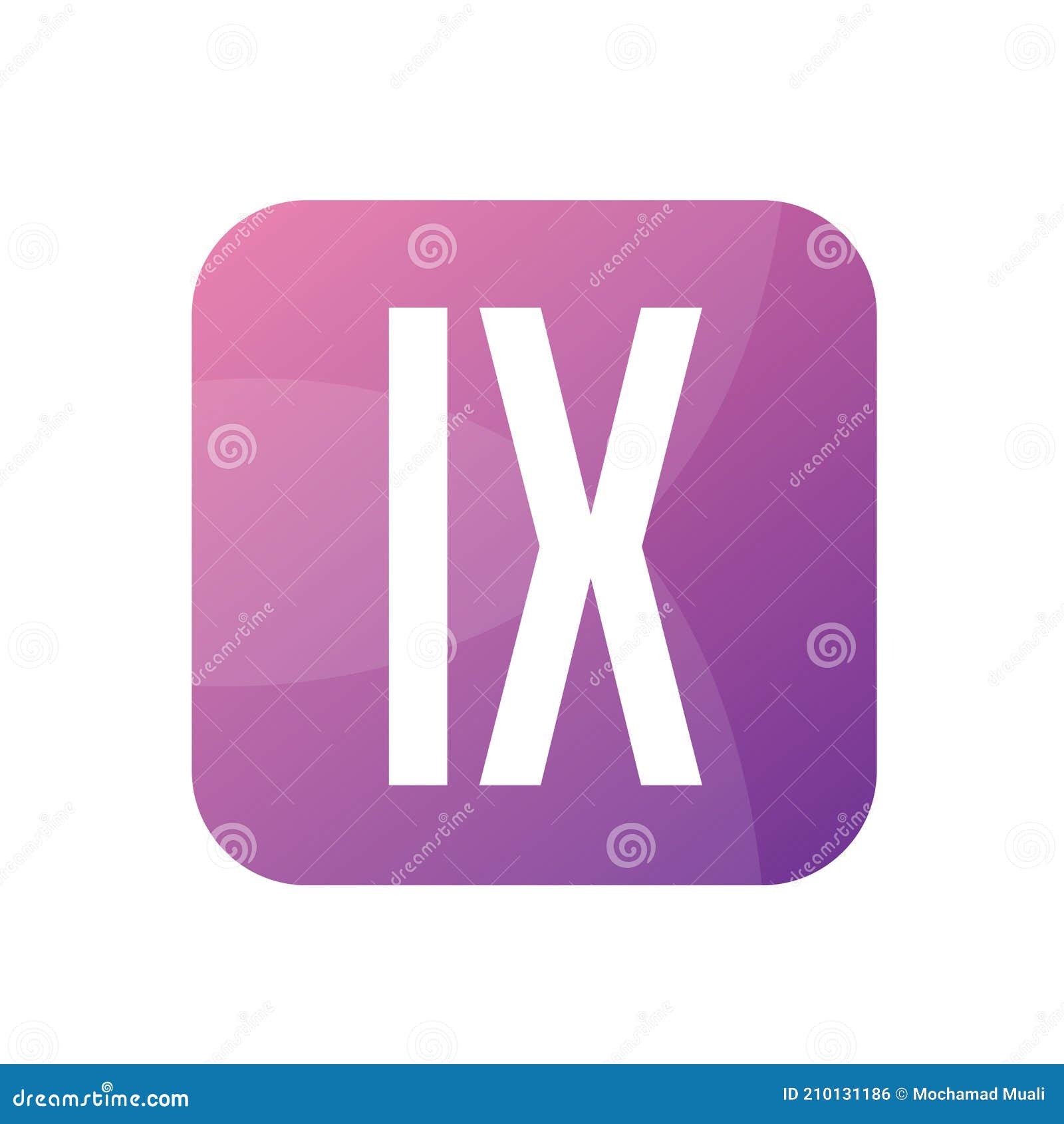 Design De Logotipo De Letra Ix Com Estilo Simples Ilustração do Vetor ...