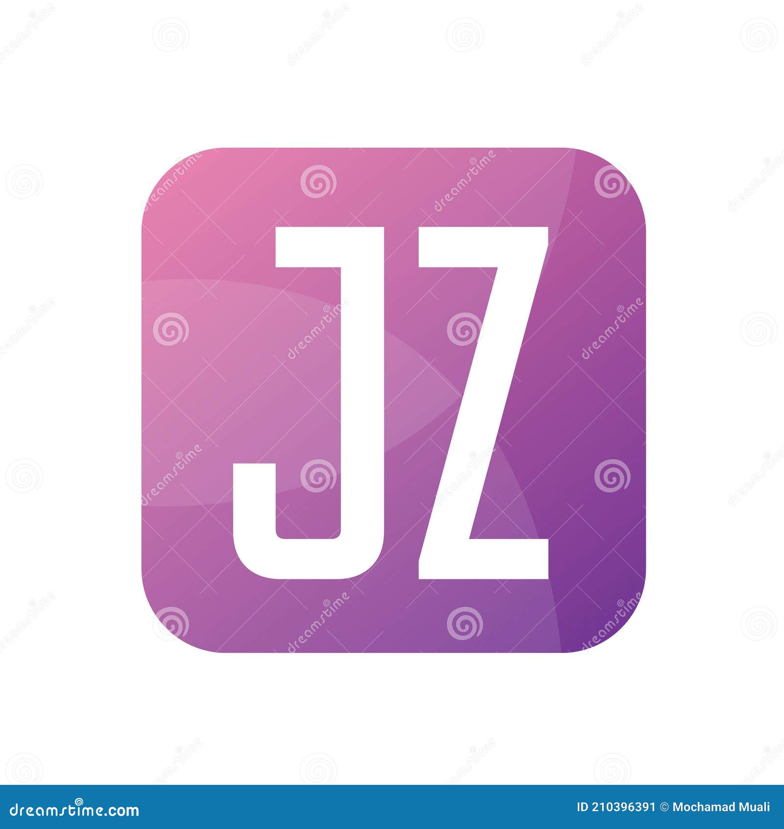 Design De Logotipo De Letra Jz Com Estilo Simples Ilustração do Vetor ...