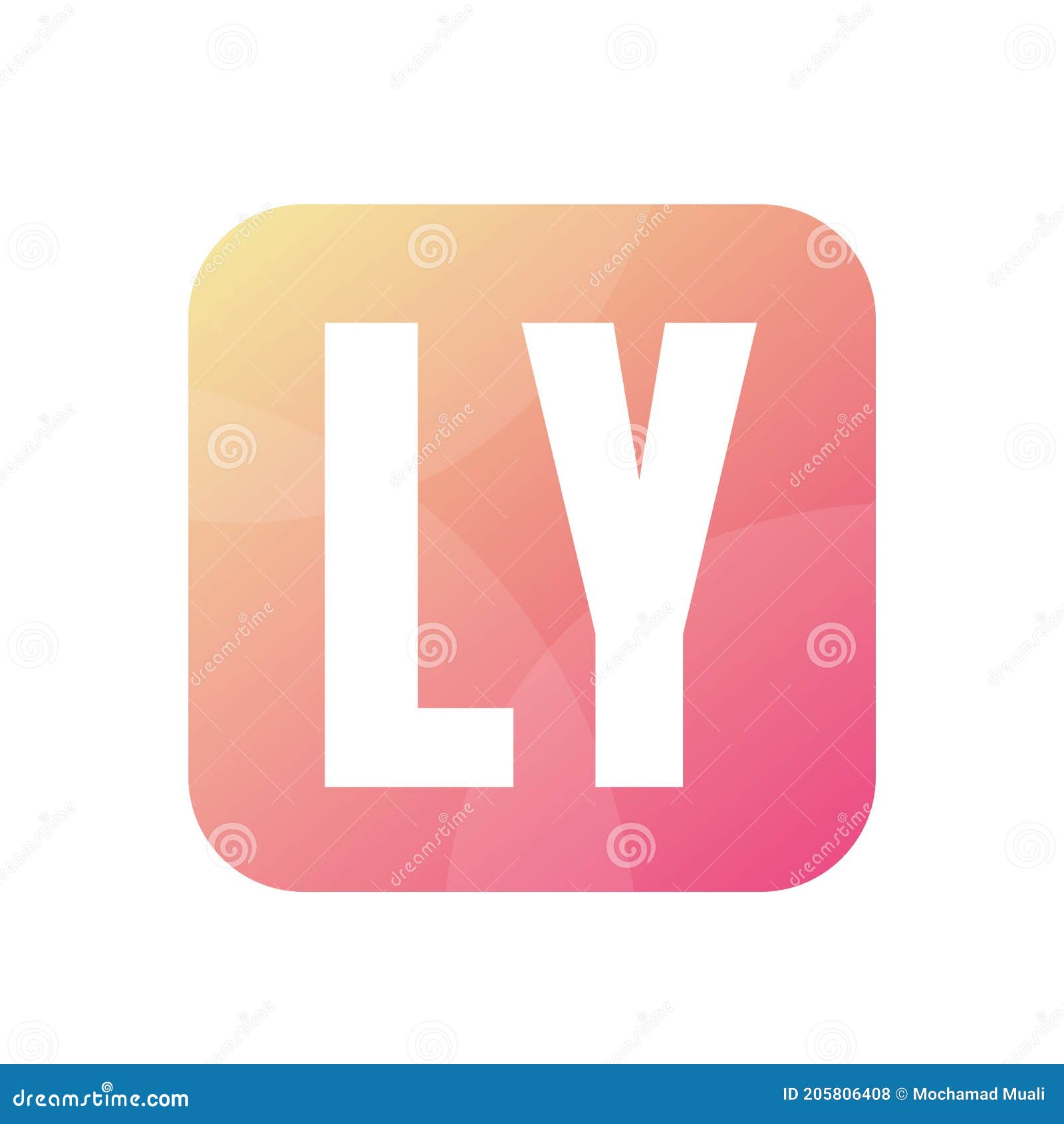 Design De Logotipo De Letra Ly Com Estilo Simples Ilustração do Vetor ...