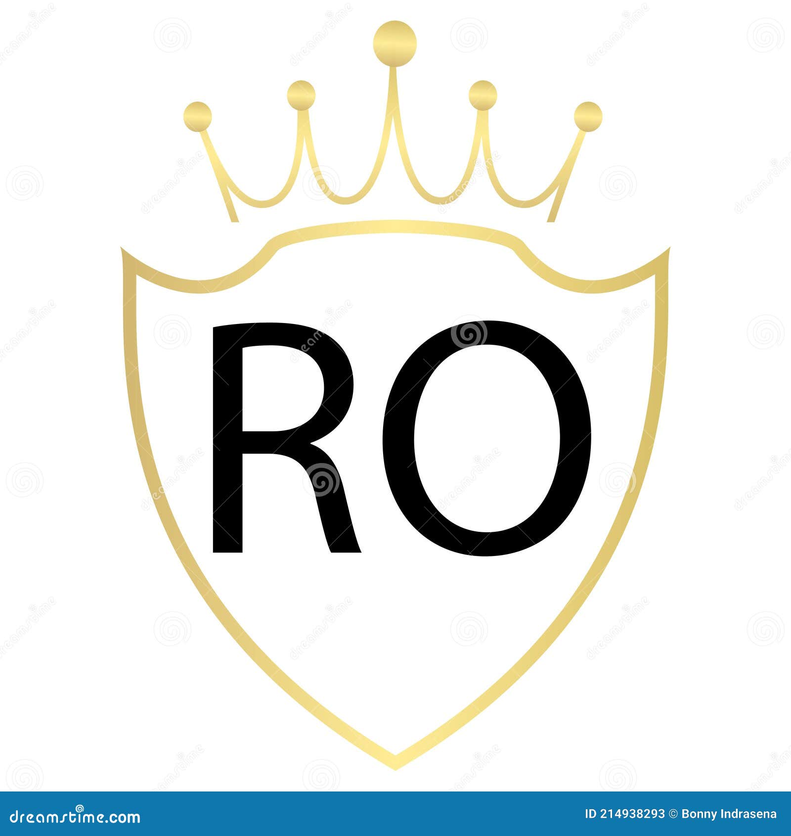 Design De Logotipo De Letra Ro Com Estilo Simples Ilustração do Vetor ...