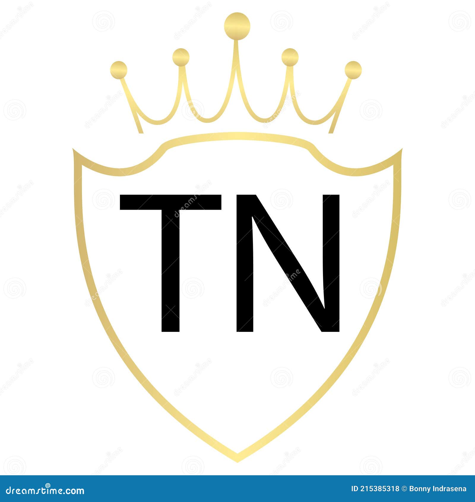 Design De Logotipo De Letra Tn Com Estilo Simples Ilustração do Vetor ...