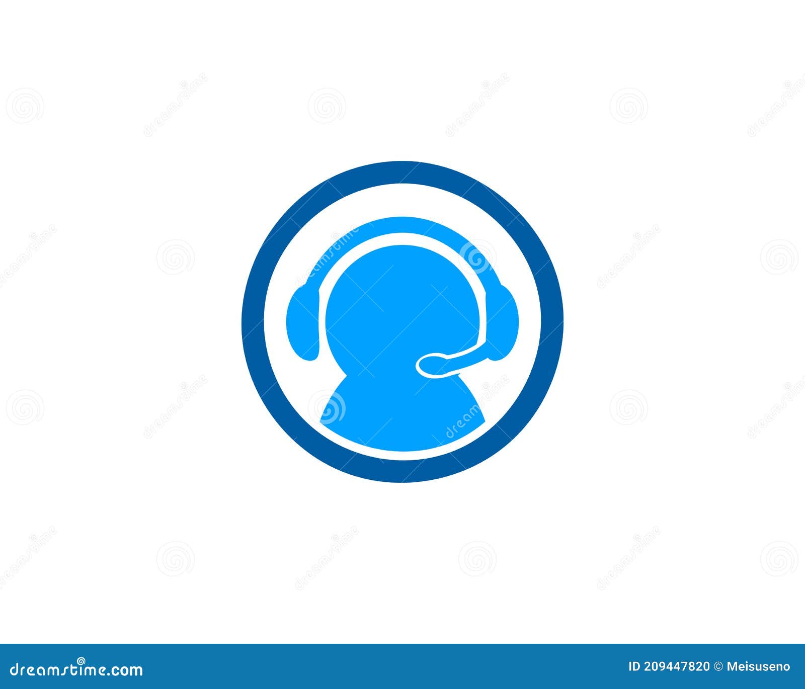 Design De Modelo De Logotipo De Atendimento Ao Cliente Ilustração do ...