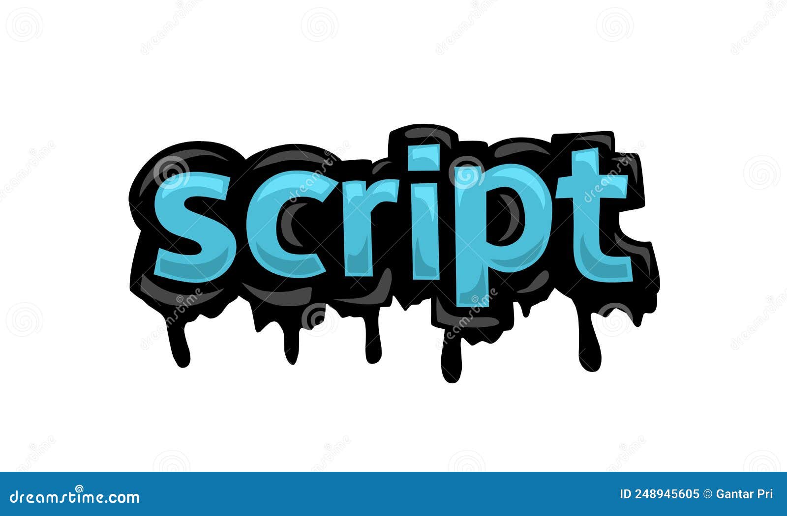 Design De Vetor De Escrita De Script Em Fundo Branco Ilustração Stock ...