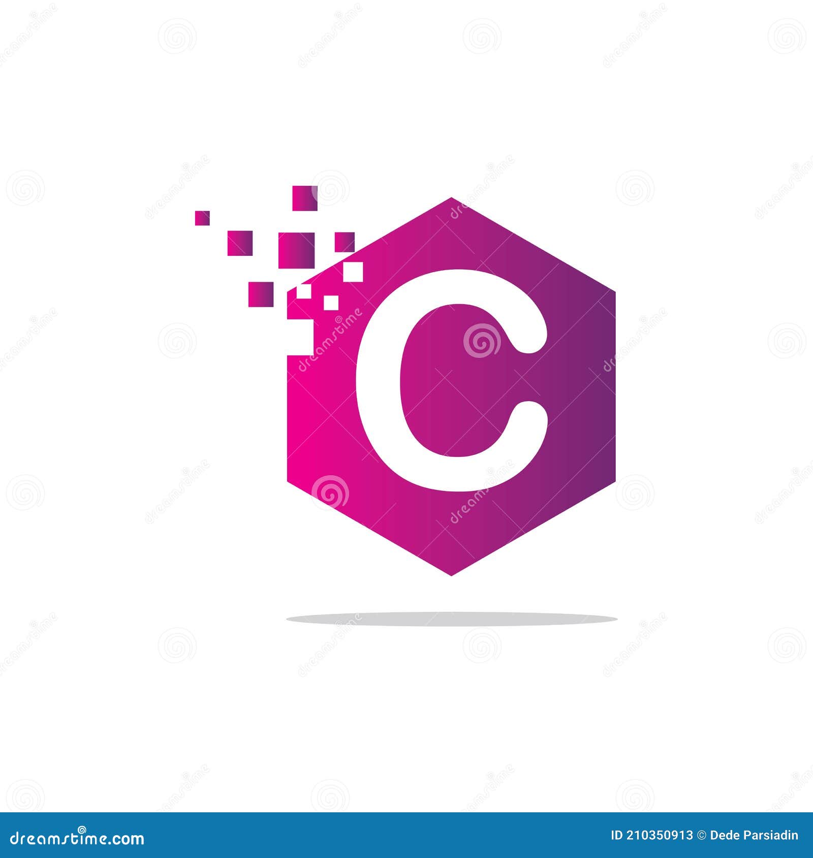 Design De Vetor De Modelo De Logotipo Letra C Ilustração do Vetor ...