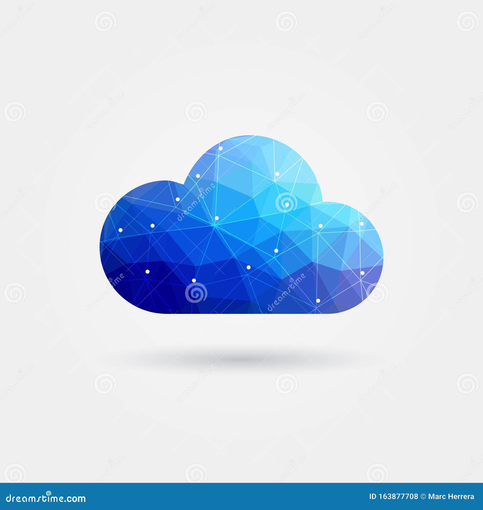 Design De Vetor De Nuvem De Rede Empresarial Ilustração do Vetor ...