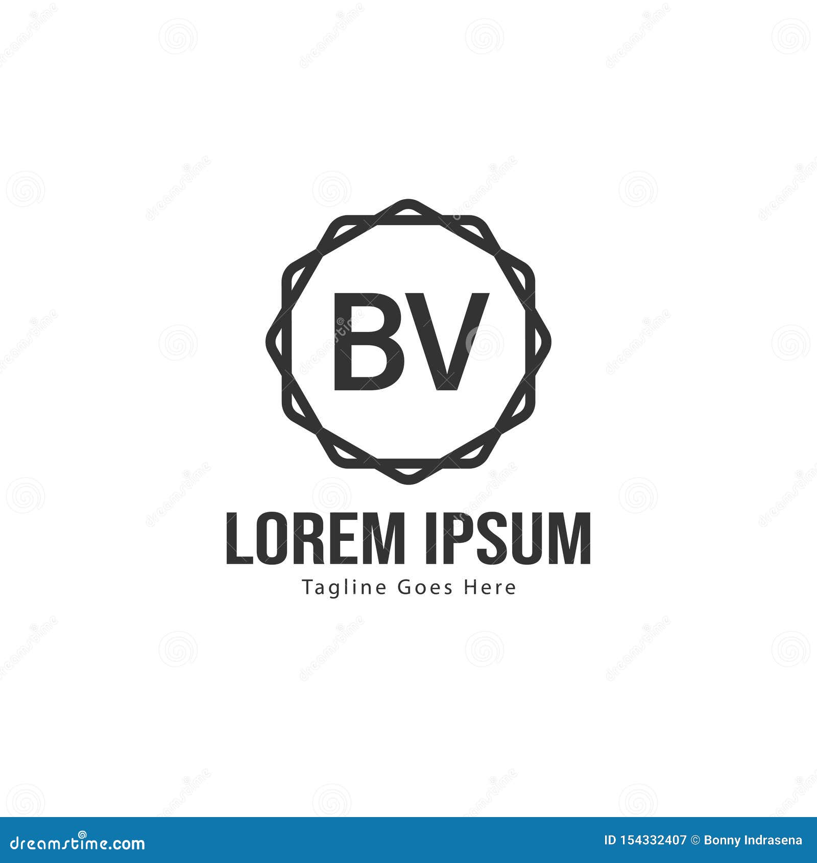 Design Des BV-Letter-Logos Creative Modern BV Letters Icon Illustration ...