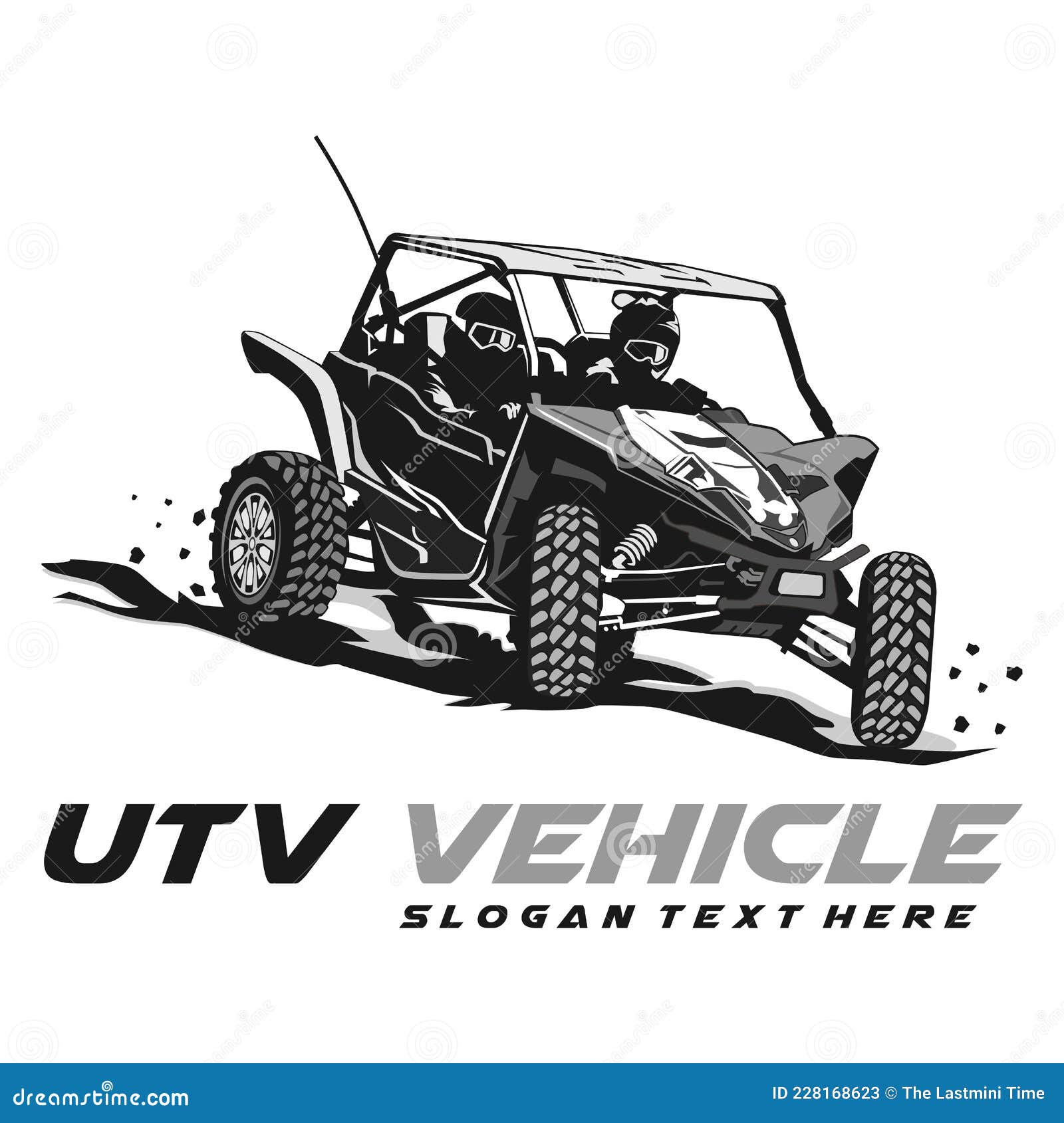 Design des utv-Logos vektor abbildung. Illustration von abbildung ...