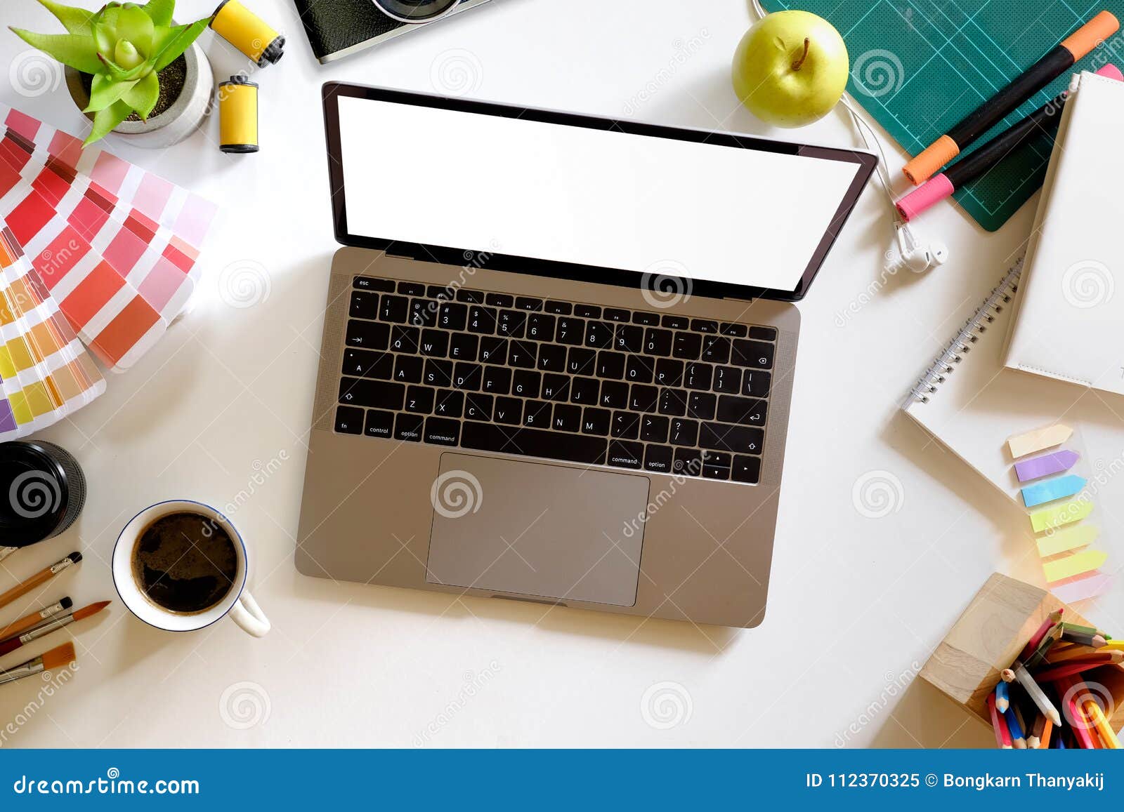 Design Designer Creative Graphic Desk Table Stock Image - Image of ...