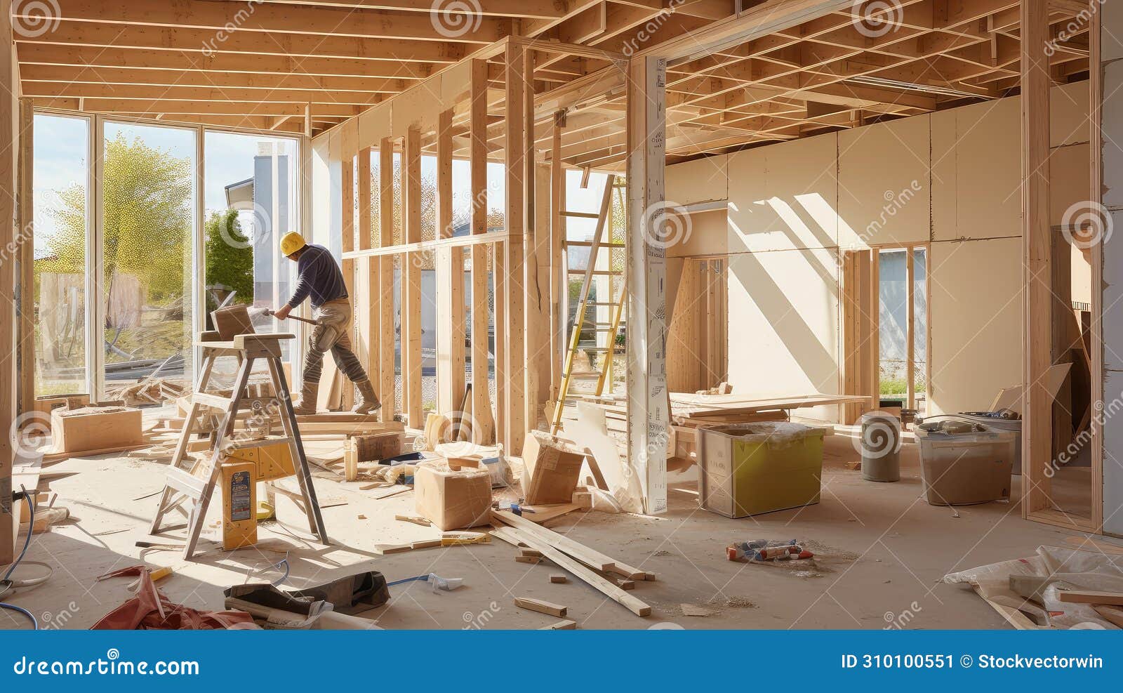 Design Development House Building Stock Illustration - Illustration of ...