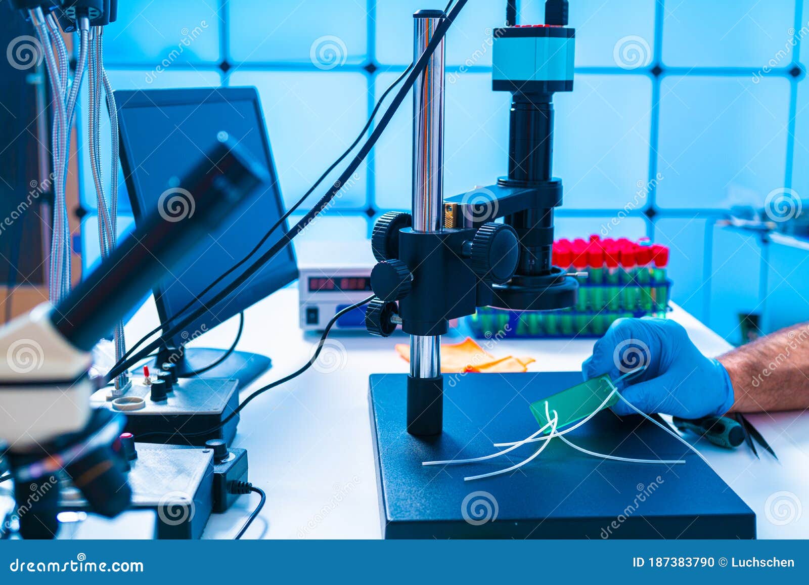 Design Development Lab on Chip Device in Microfluidic Lab Stock Photo ...