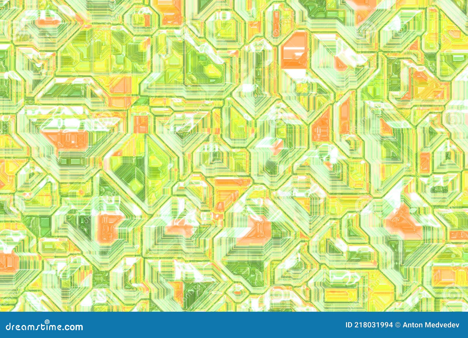 Nice Digital Crystals Pattern Cg Background Texture Illustration Stock ...