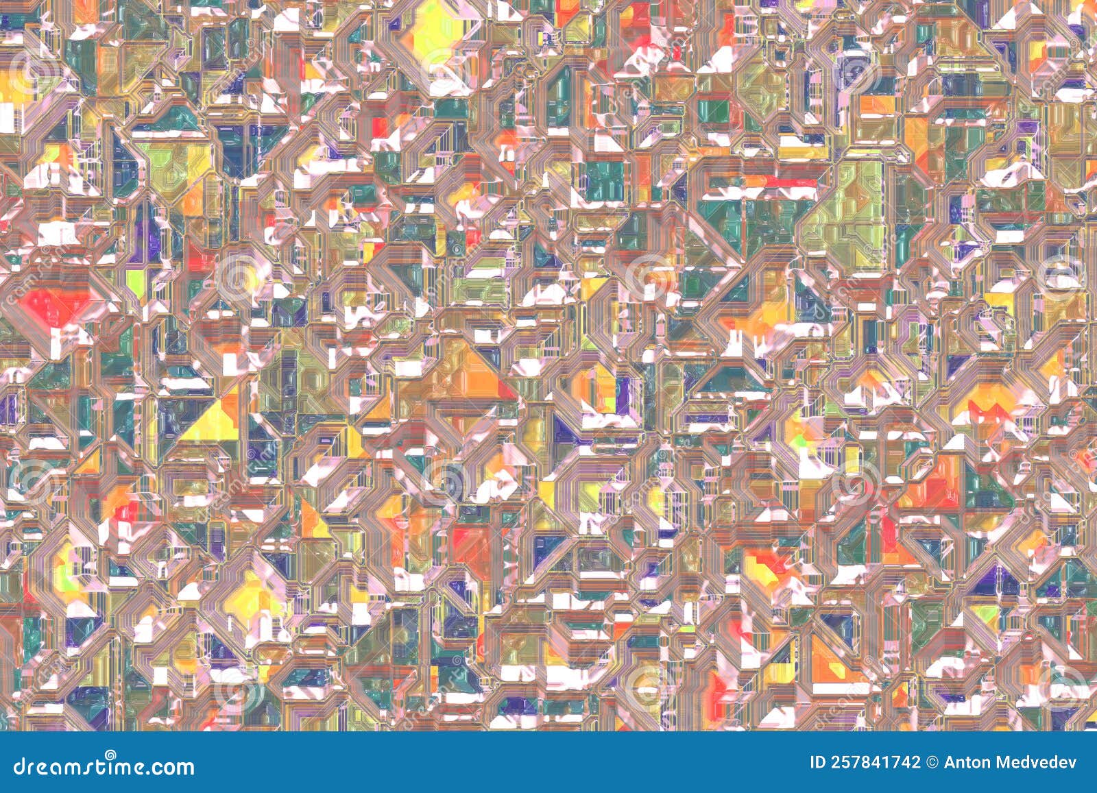 Design Digital Crystalline Template Computer Graphics Backdrop ...