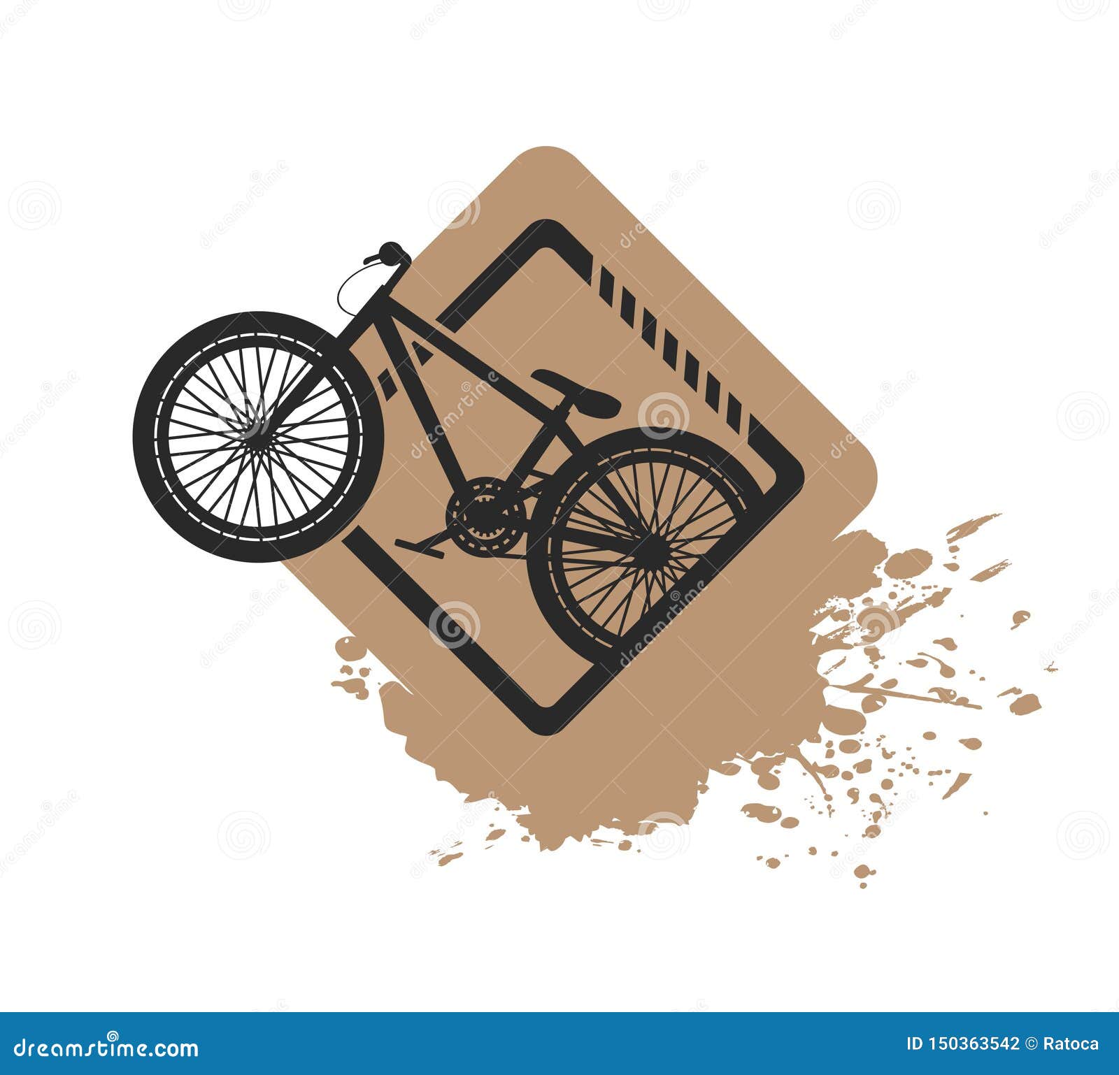 Design of Dirt Jump Bicycle Stock Vector - Illustration of dirt ...