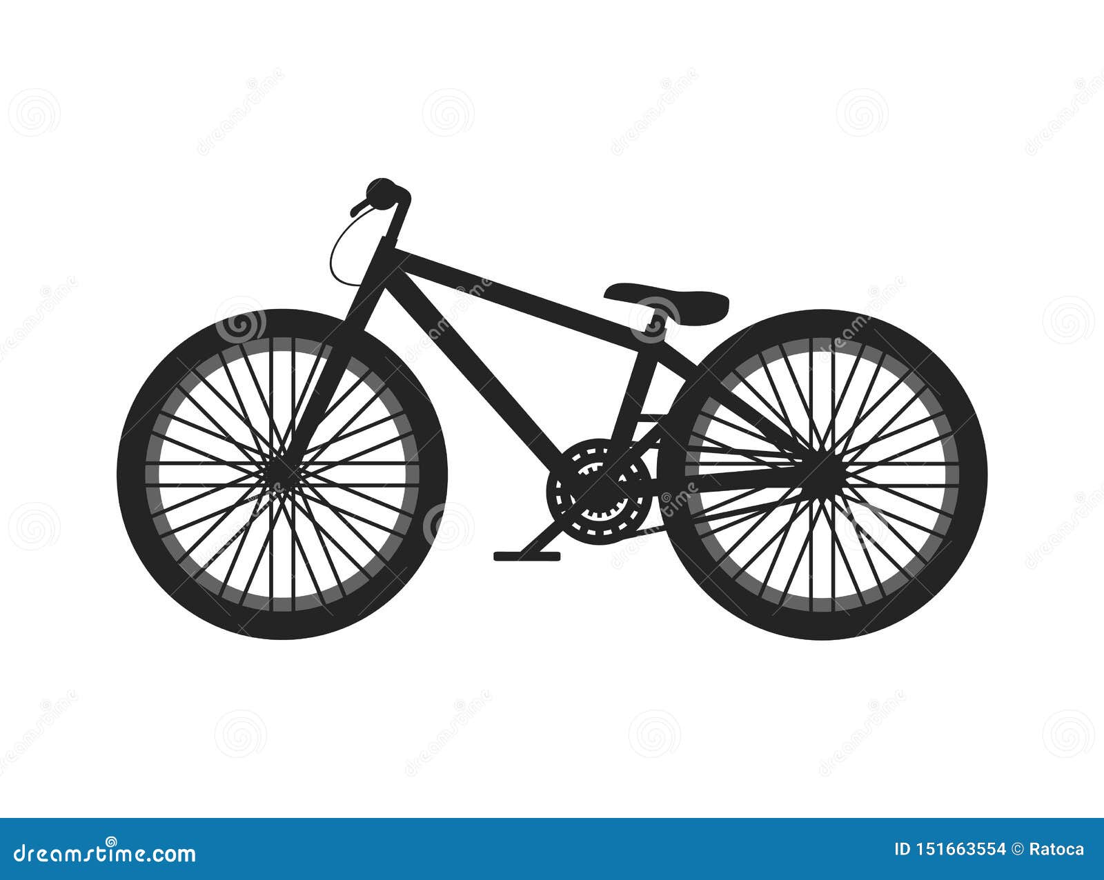 Design of Dirt Jump Bicycle Stock Vector - Illustration of vector ...
