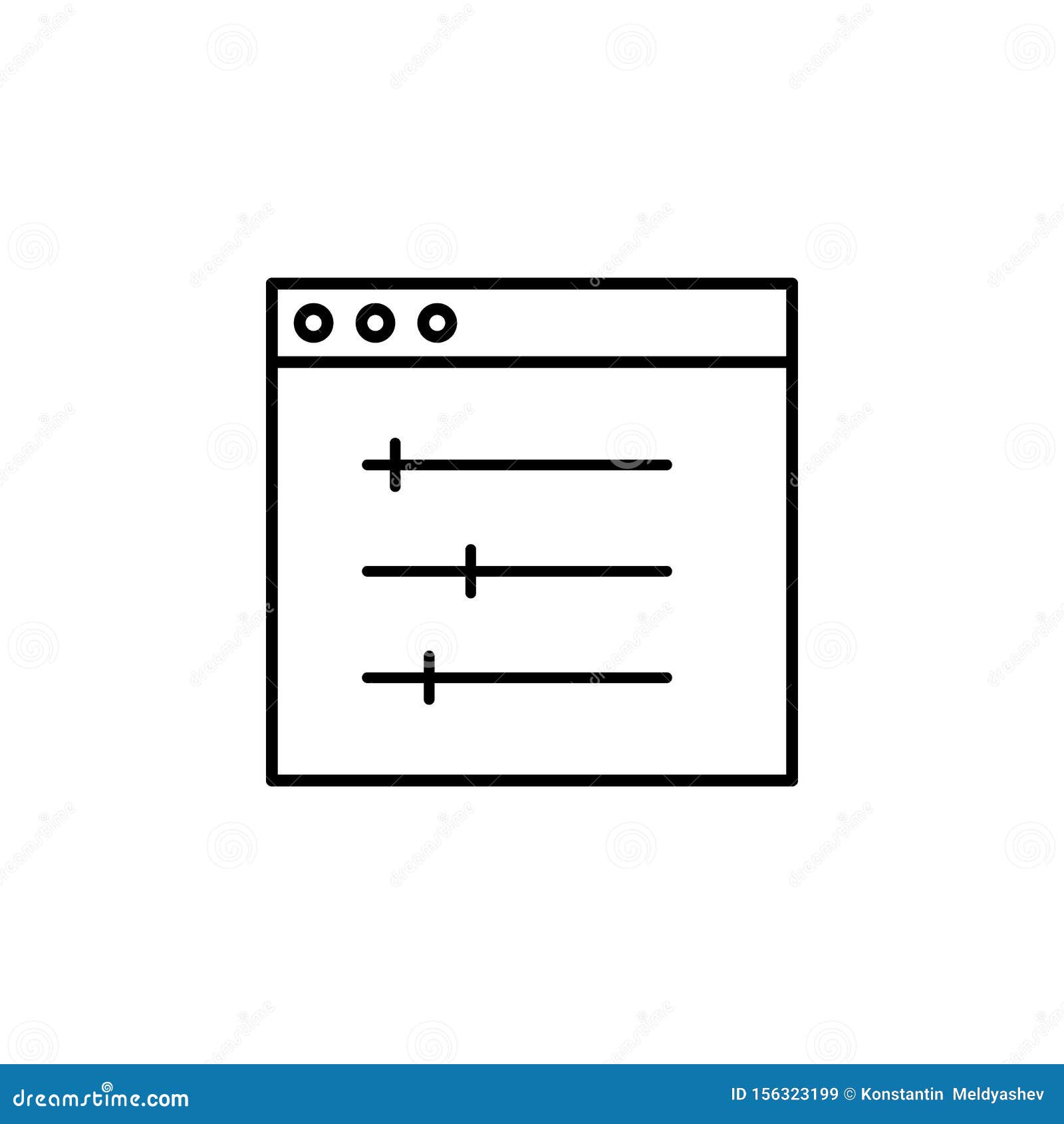 Design, Display, Setting Icon. Simple Outline Vector of Web Design Development Set Icons for UI ...