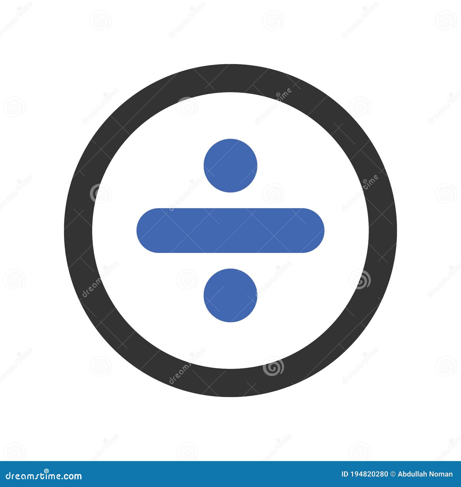 Design Do ícone De Sinal De Divisão Ilustração do Vetor - Ilustração de ...