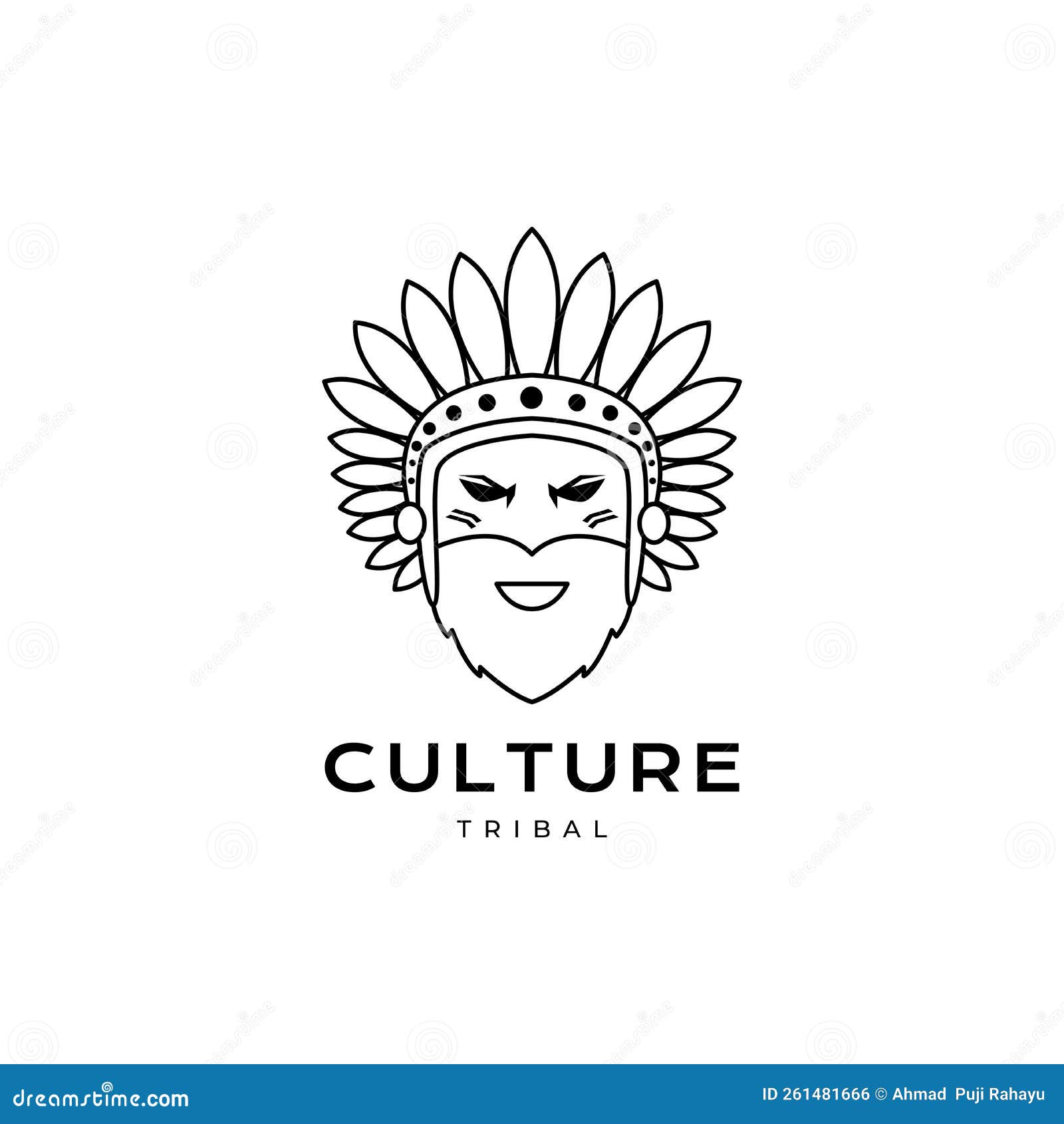 Design Do Logo Da Tribo De Cultura Apache Ilustração do Vetor ...