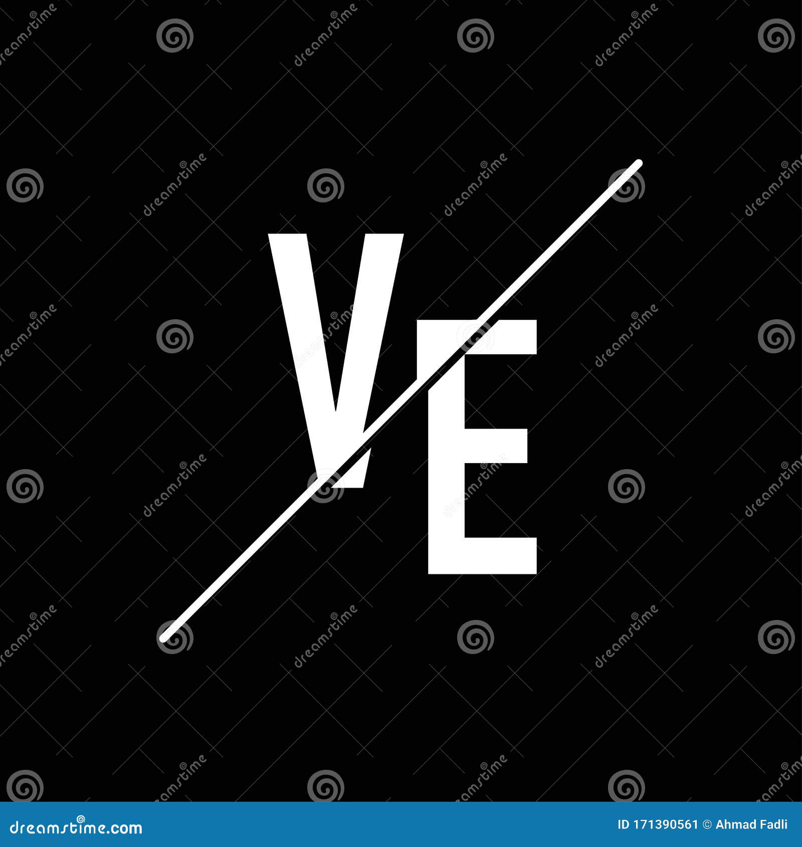 Design Do Logotipo Com Letra Ve Ilustração do Vetor - Ilustração de ...