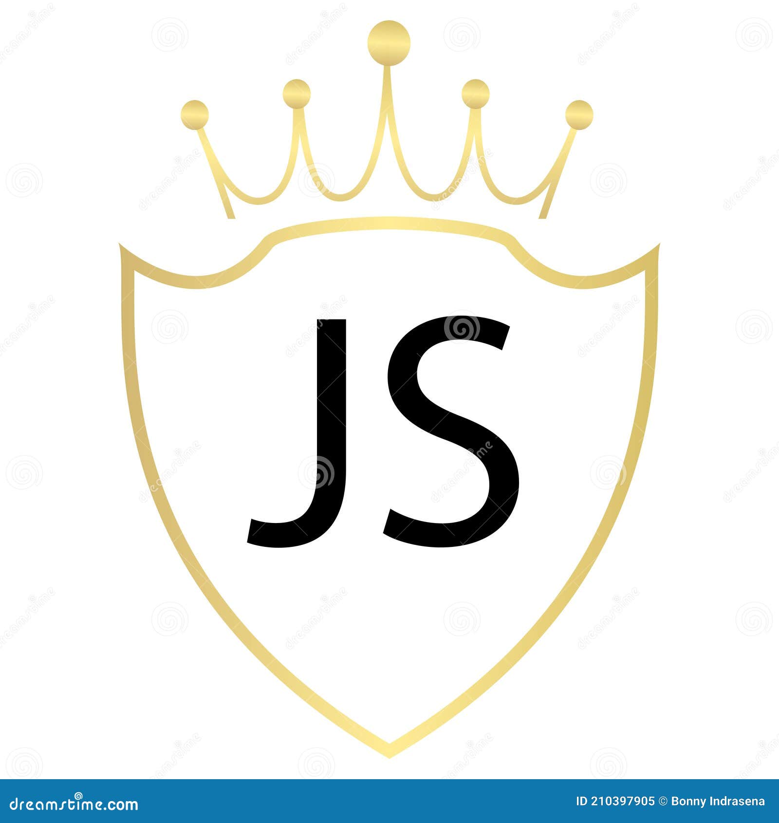 Design Do Logotipo Da Letra Js Com Estilo Simples Ilustração do Vetor ...