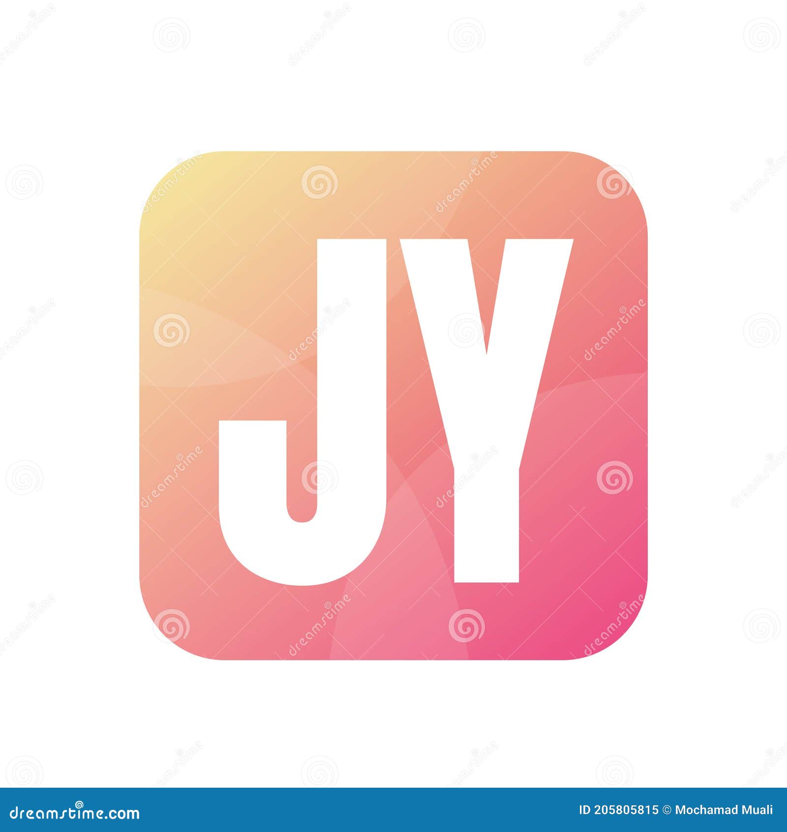 Design Do Logotipo Da Letra Jy Com Estilo Simples Ilustração do Vetor ...