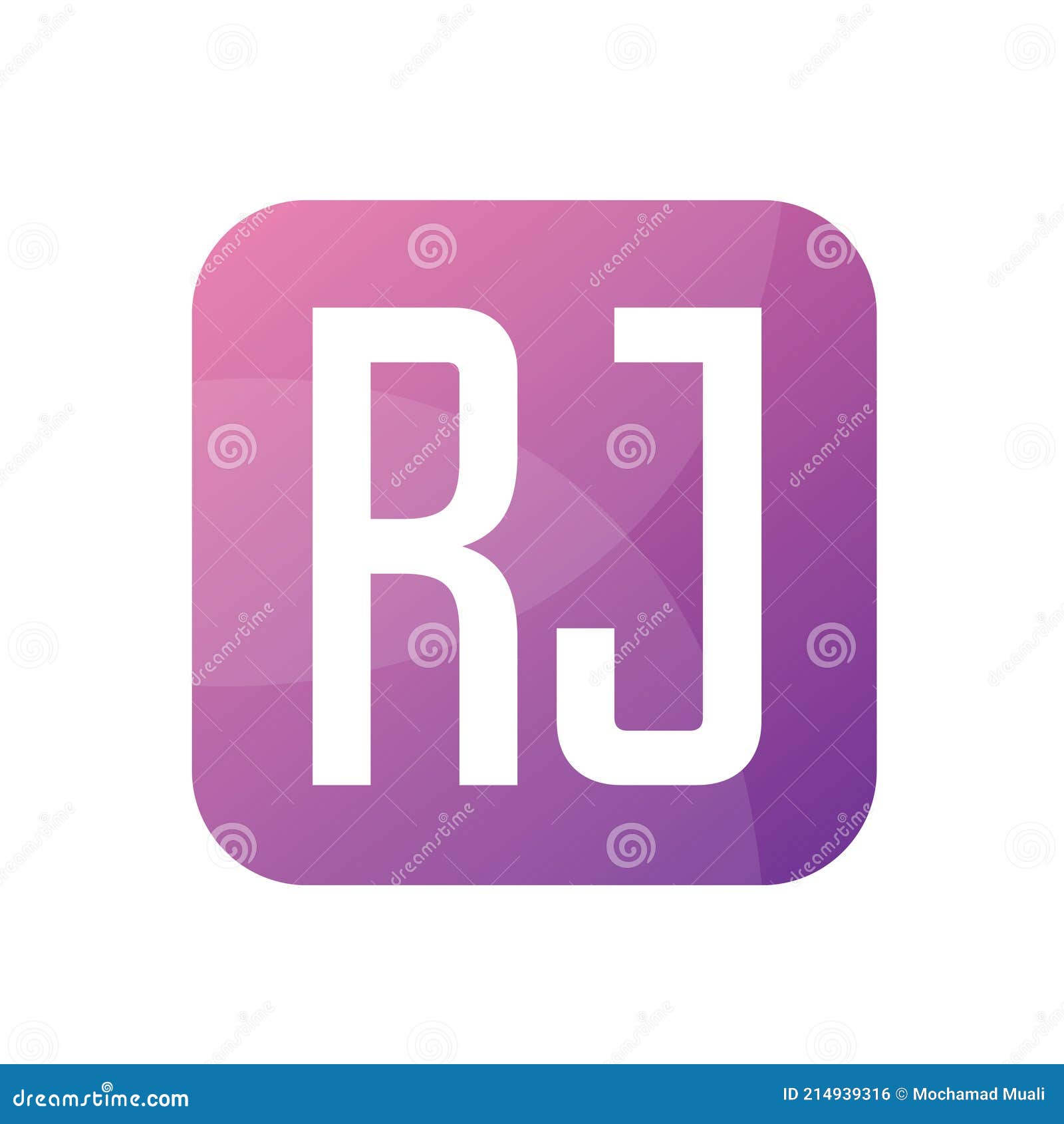 Design Do Logotipo Da Letra Rj Com Estilo Simples Ilustração do Vetor ...