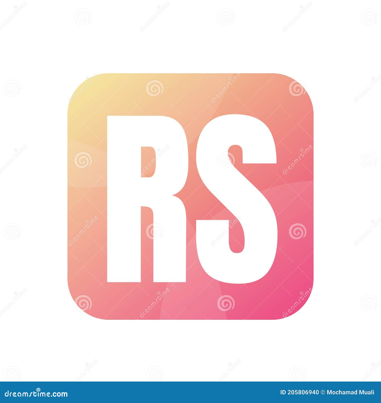 Design Do Logotipo Da Letra Rs Com Estilo Simples Ilustração do Vetor ...