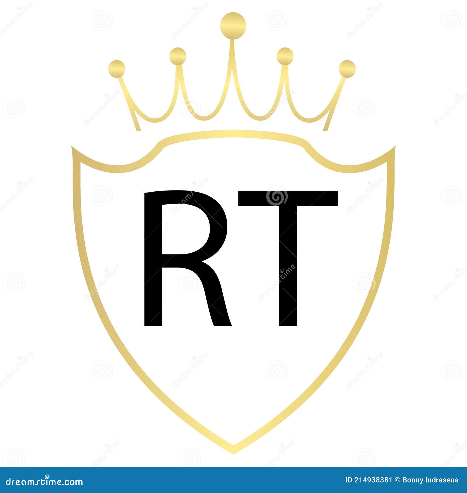 Design Do Logotipo Da Letra Rt Com Estilo Simples Ilustração do Vetor ...