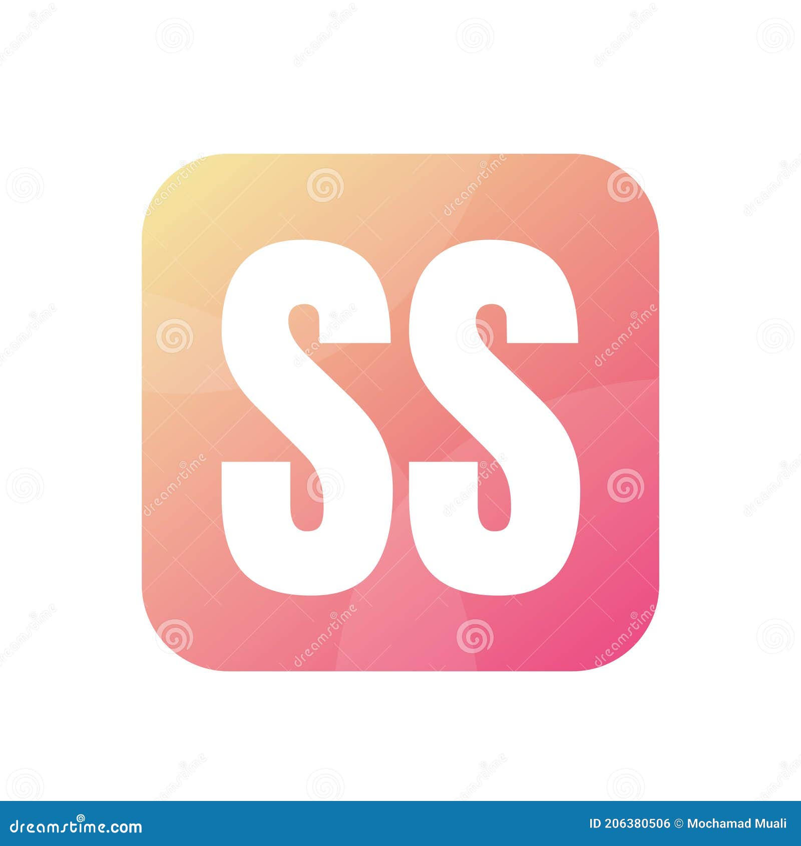 Design Do Logotipo Da Letra Ss Com Estilo Simples Ilustração do Vetor ...