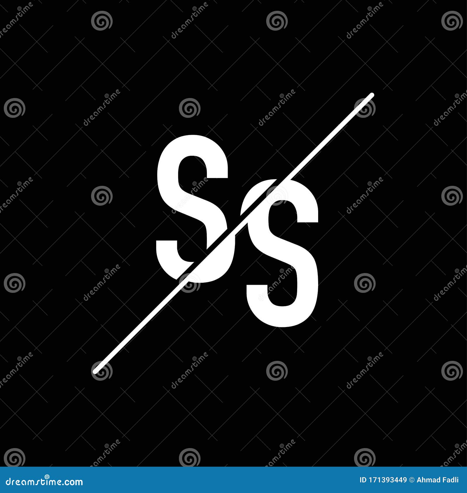 Design Do Logotipo Da Letra Ss Ilustração do Vetor - Ilustração de ...