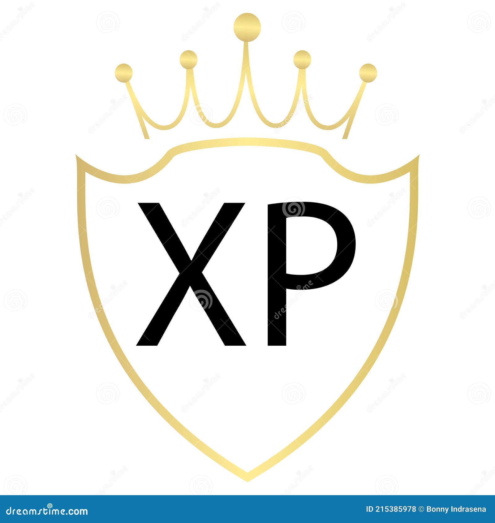 Design Do Logotipo Da Letra Xp Com Estilo Simples Ilustração Stock ...