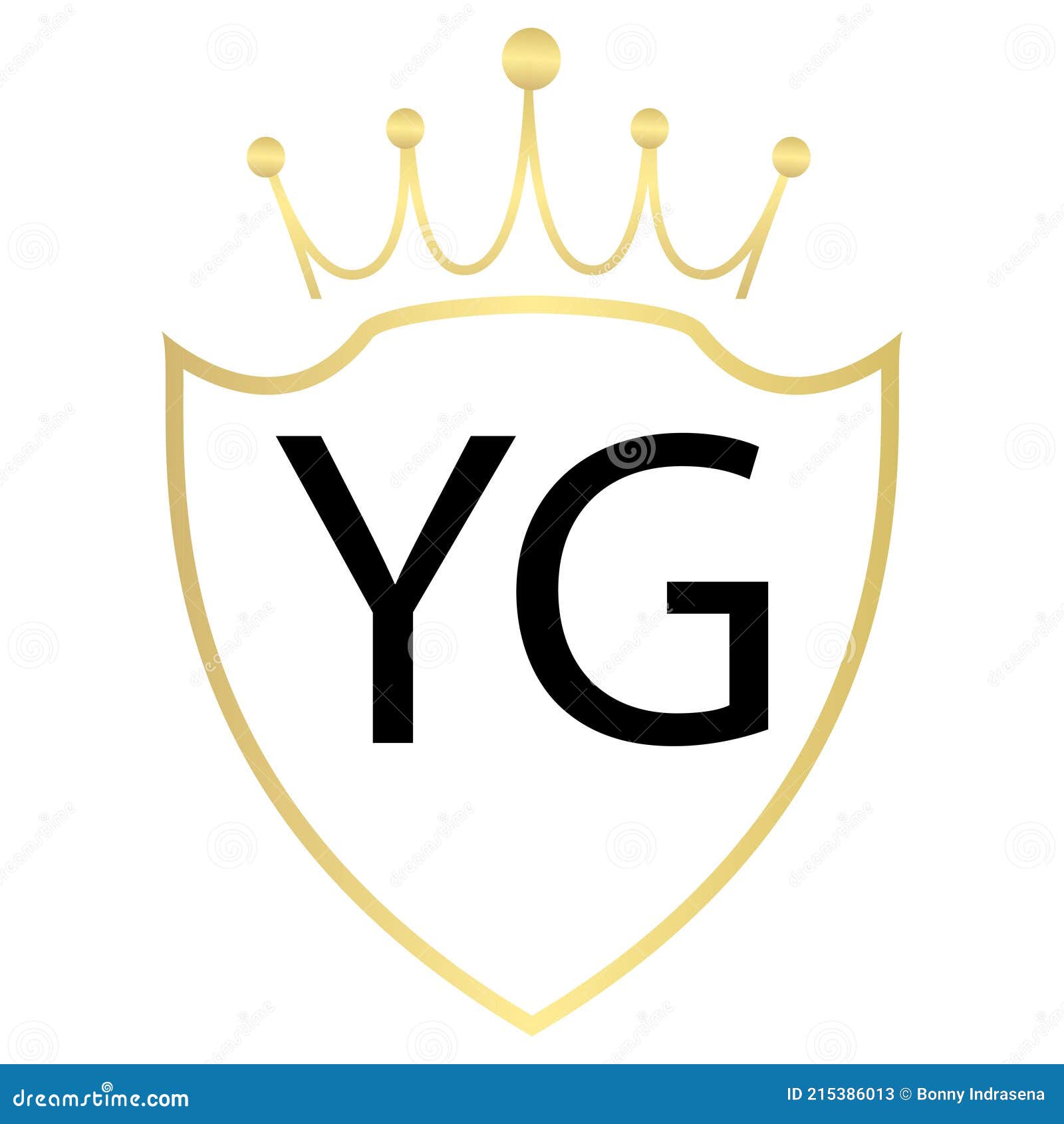 Design Do Logotipo Da Letra Yg Com Estilo Simples Ilustração do Vetor ...