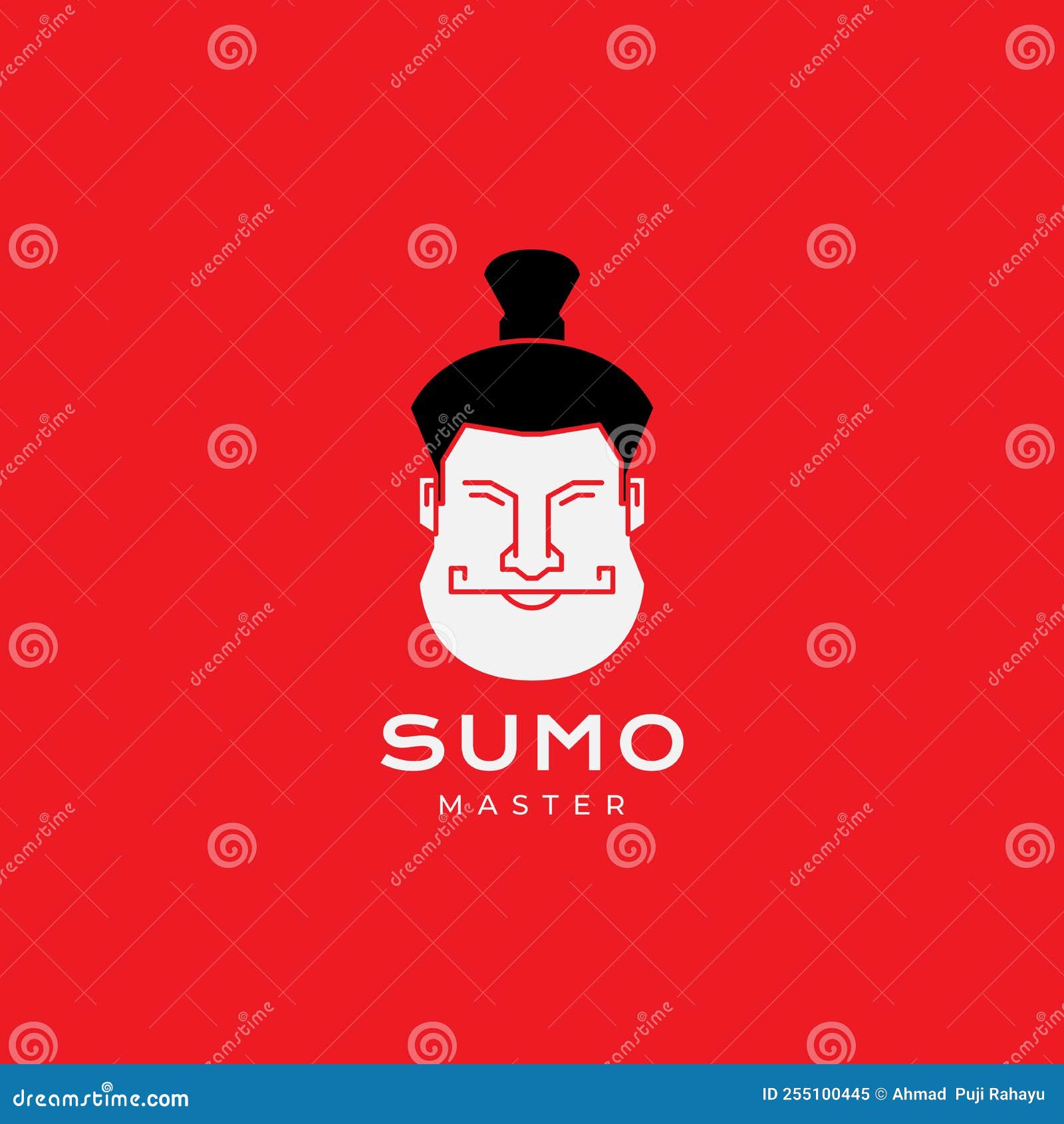 Design Do Logotipo Do Face Sumo Ilustração do Vetor - Ilustração de ...