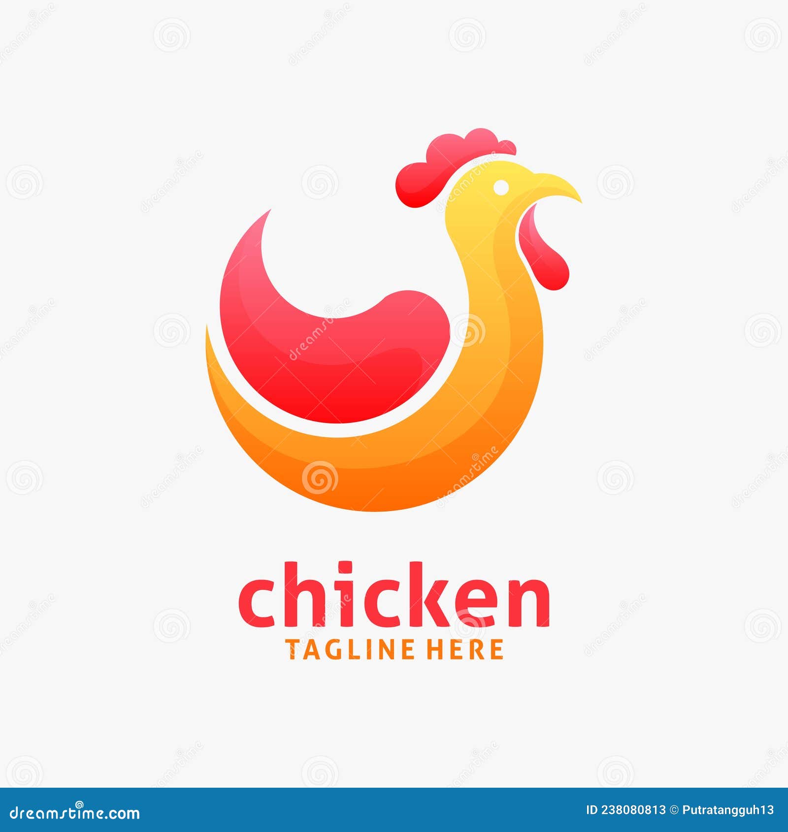 Design Do Logotipo Galinha De Galinha Ilustração do Vetor - Ilustração ...