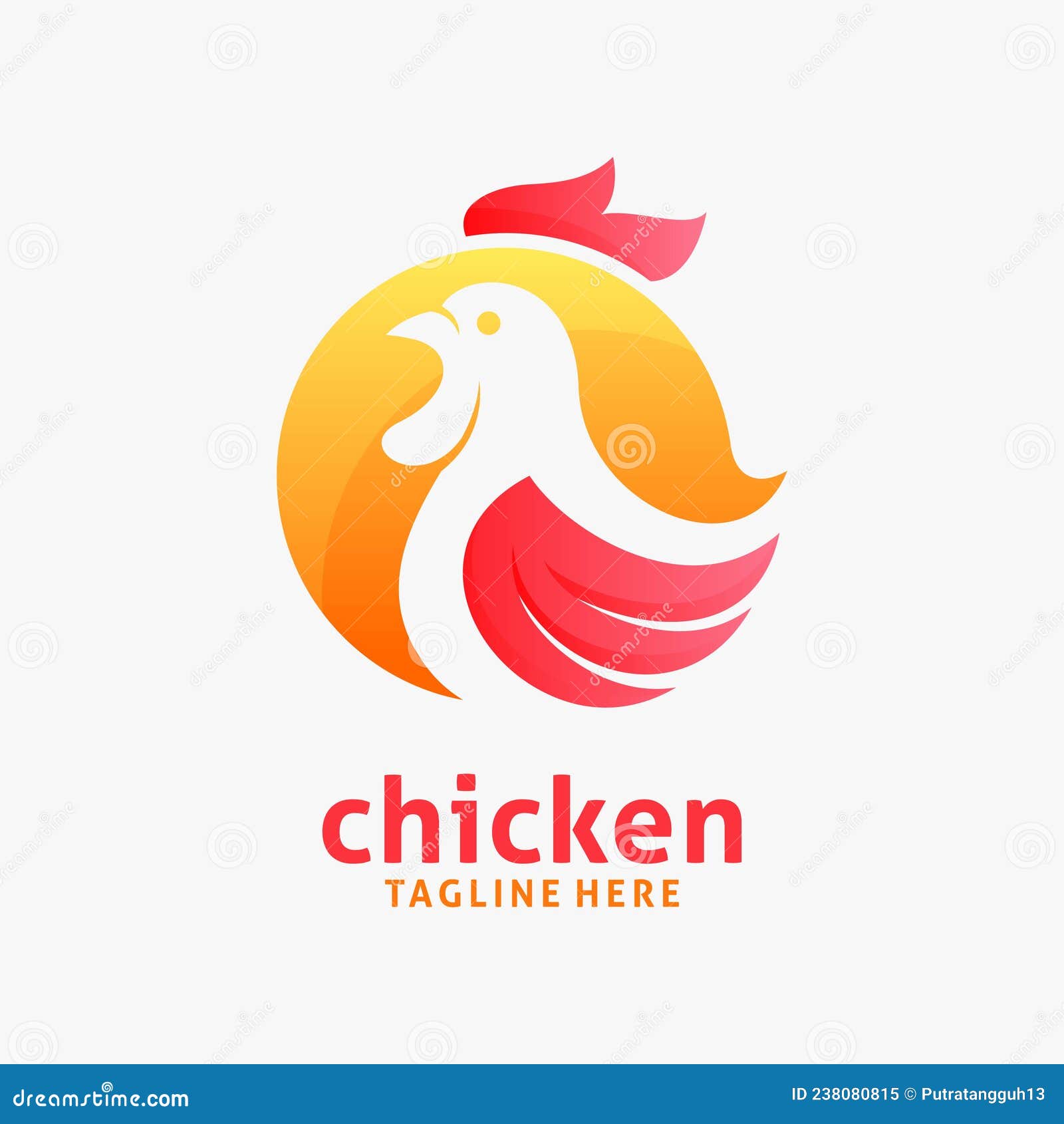 Design Do Logotipo Galinha De Galinha Ilustração do Vetor - Ilustração ...