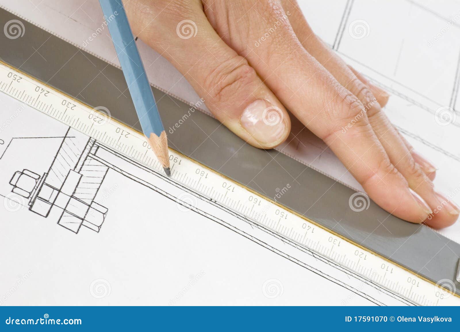 Design draft papers stock photo. Image of mechanical - 17591070