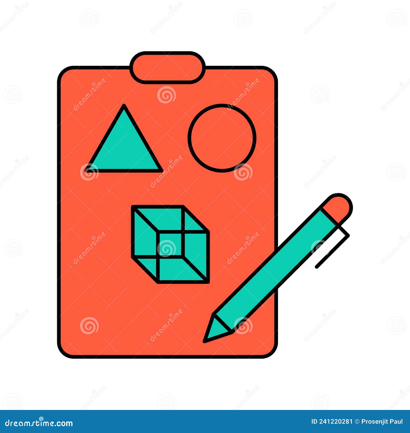 Design and Drawing Board Icon Stock Vector - Illustration of outline ...